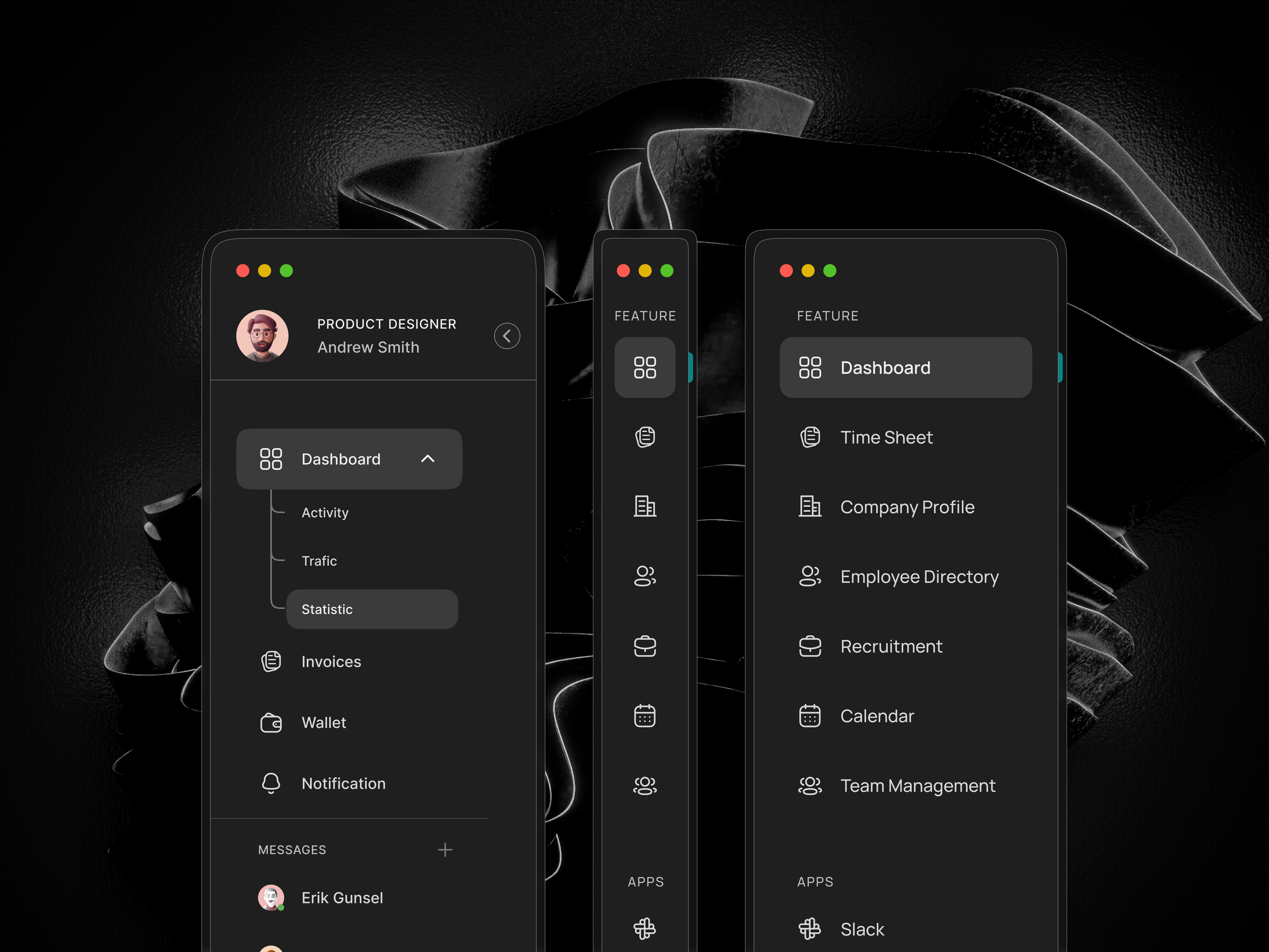 ⚡Sidebar Navigation (dual-tier navbar) by Arif Hossain on Dribbble