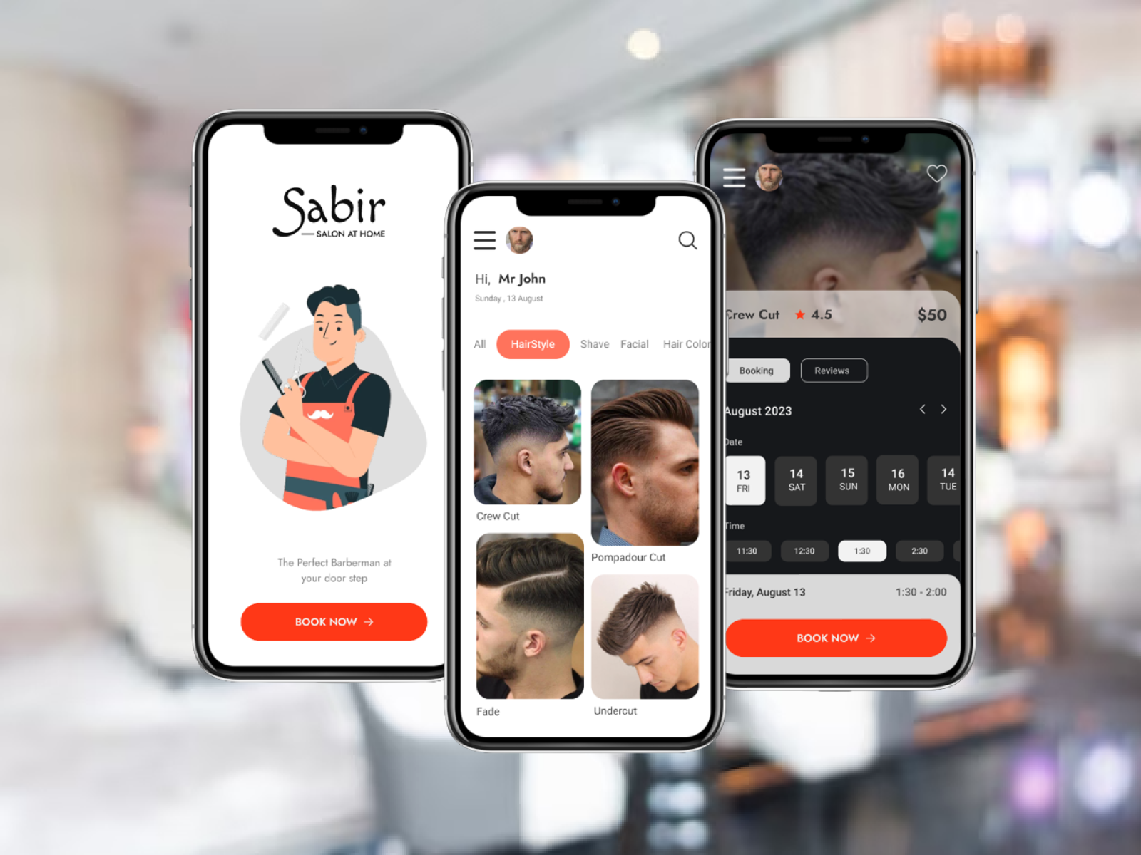 Barber App by Sunil kumar on Dribbble