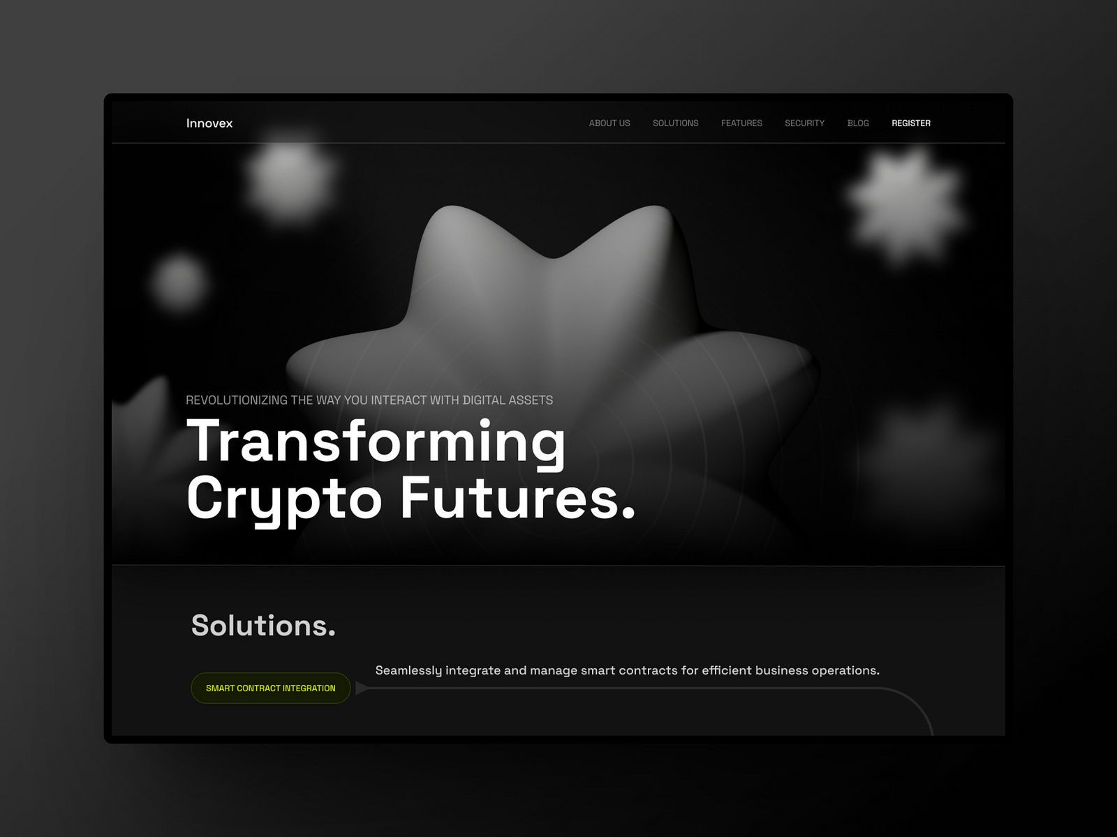 Innovex - Crypto Token Website by Ashwin Pradeep Kumar on Dribbble