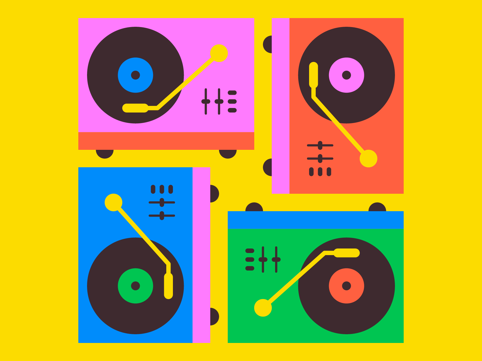 Turntable Tile by César Castro on Dribbble