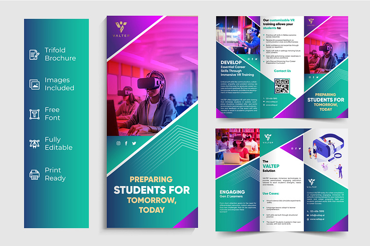 VR Trifold Brochure Design by Ashikur Rahman Shunno on Dribbble