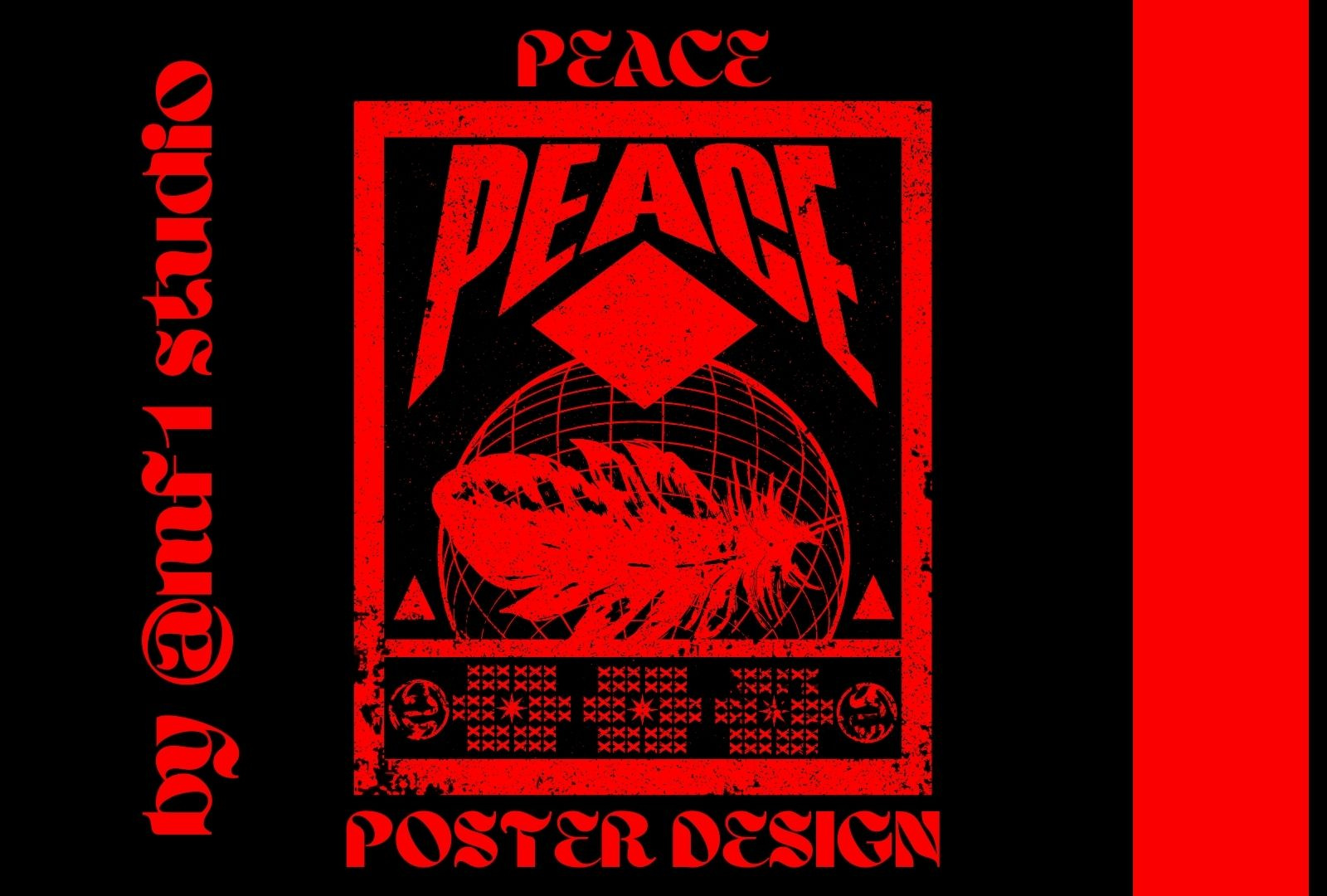 peace poster design (graphic design ) by MF1 STUDIO on Dribbble