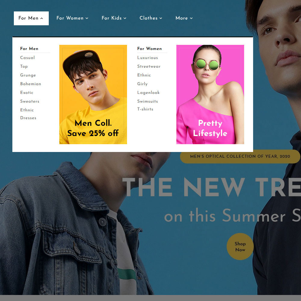 Mode – Daily LifeStyle & Fast Fashion Apparel - eCommerce Theme by TemplateTrip on Dribbble