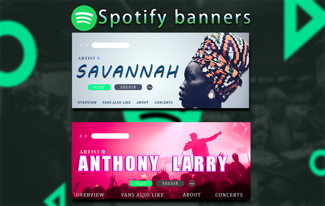 Soptify Banners by Parthapixel on Dribbble