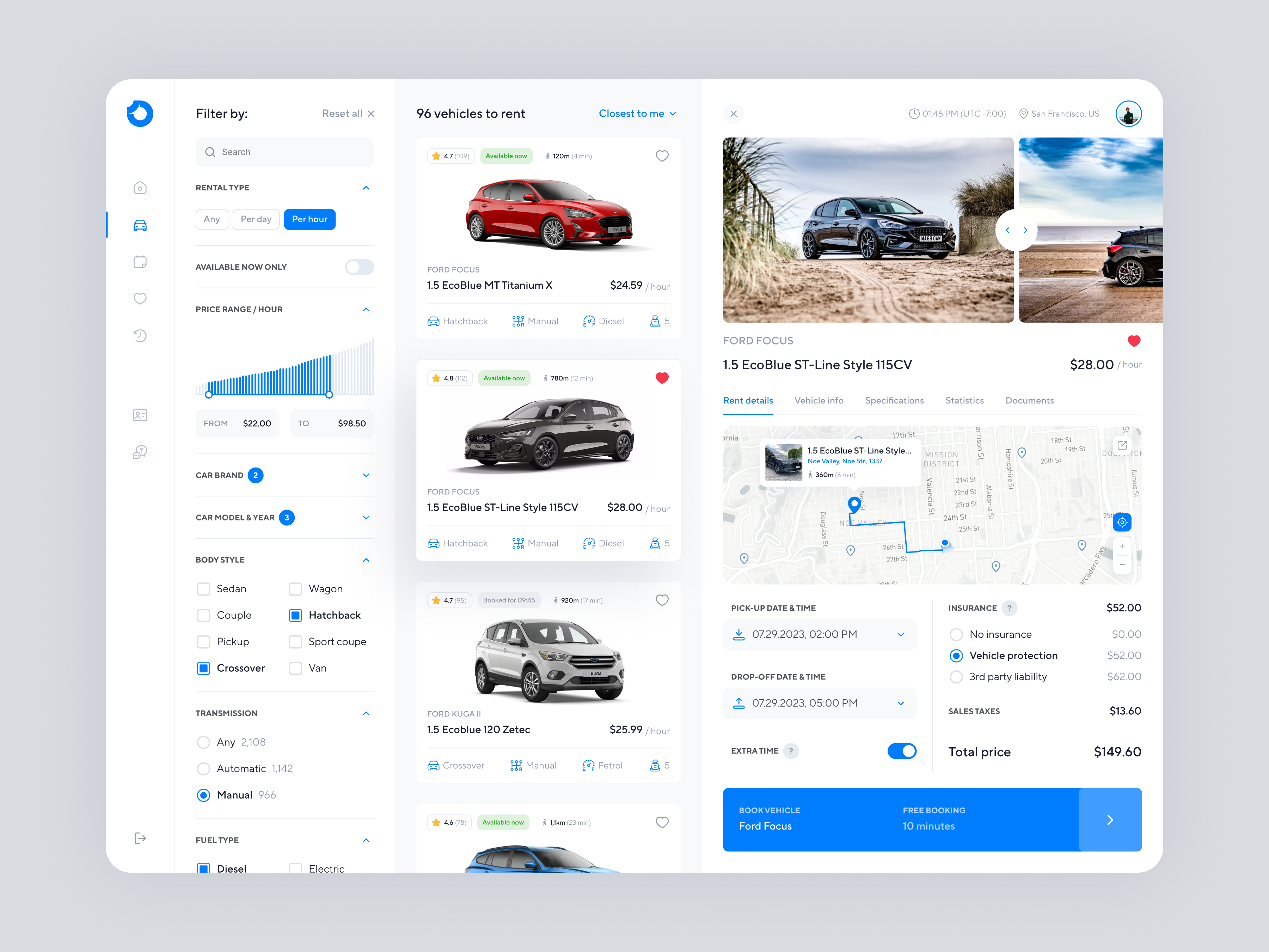 Car Rental Platform Website Design by Conceptzilla on Dribbble