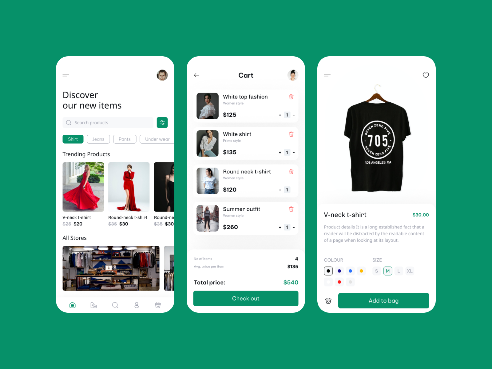 Shopping App UI by Sourav_m on Dribbble