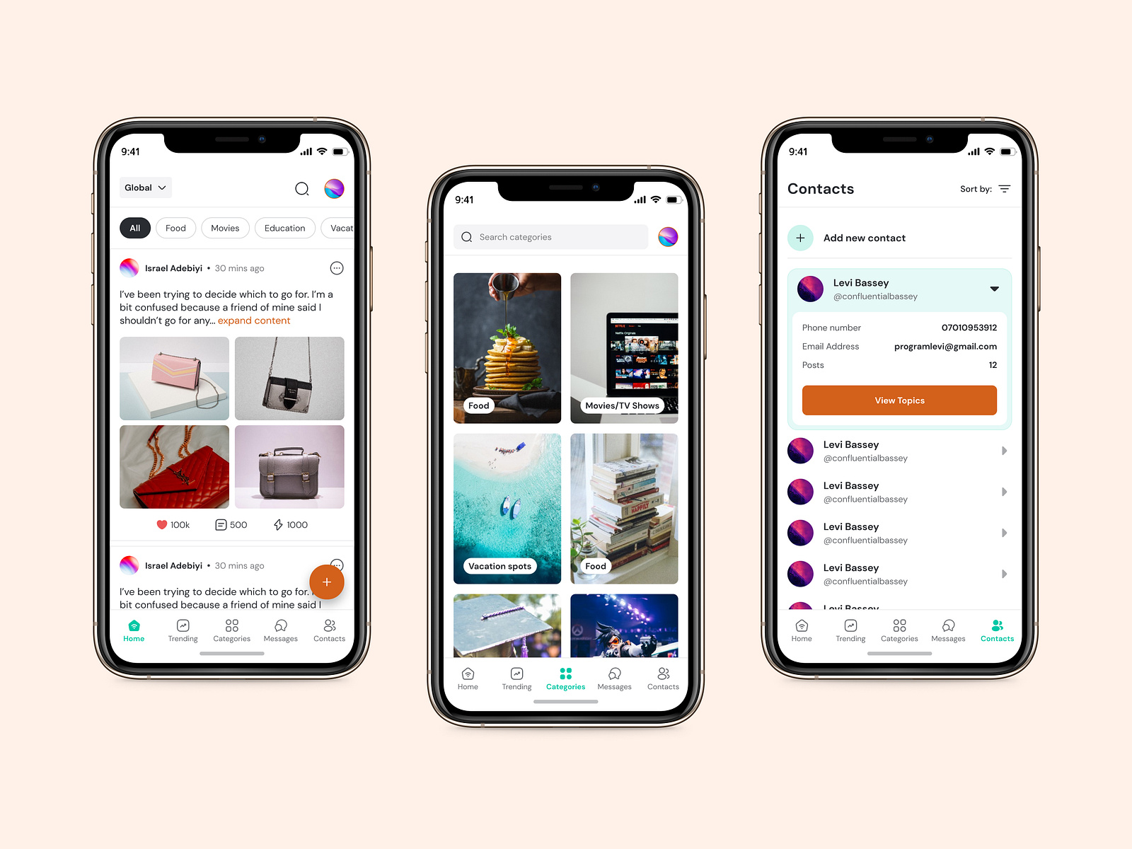 Recommendation App by Philip Bassey on Dribbble