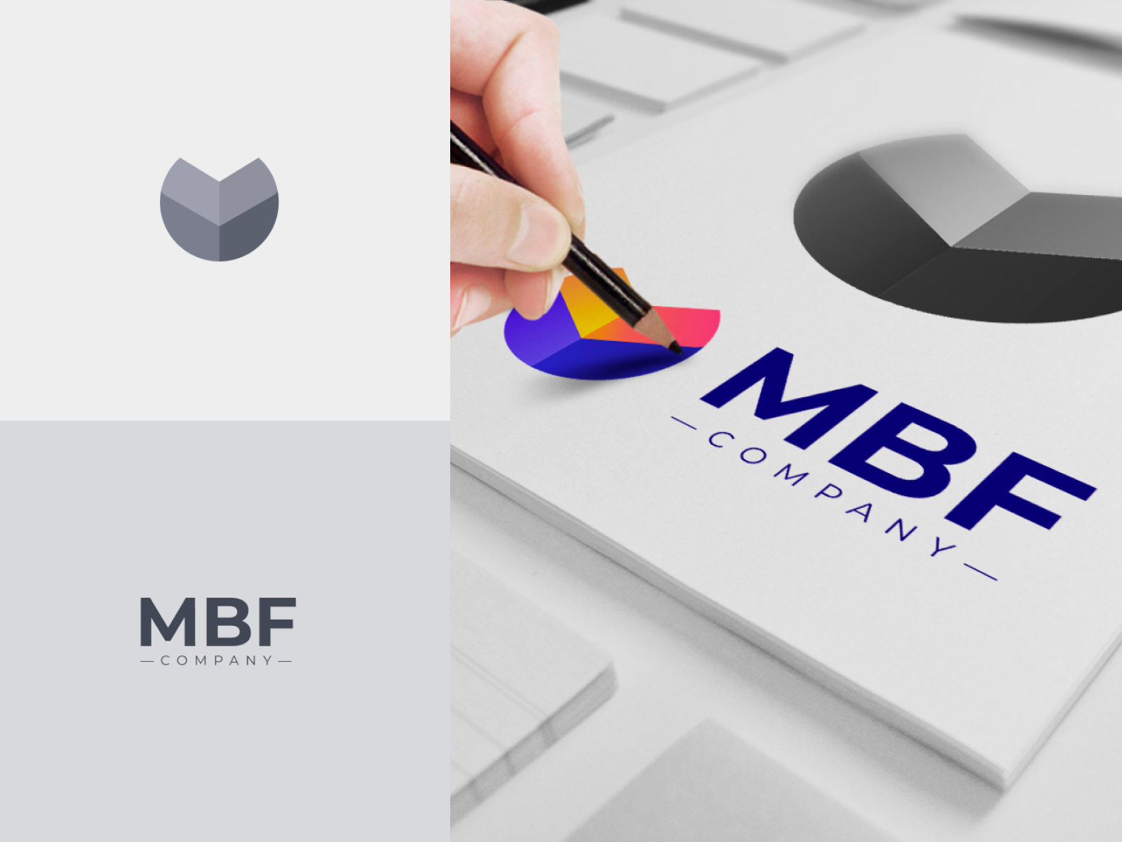 Mbf Company Logo Design By Redfox On Dribbble
