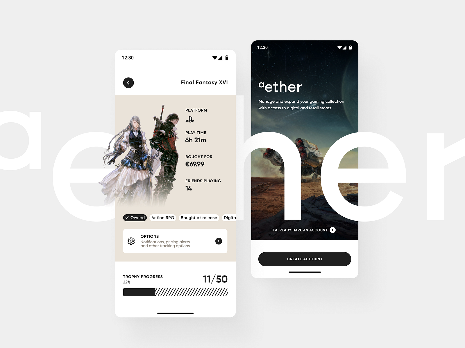 Aether (UI concept) by Paweł Durczok on Dribbble