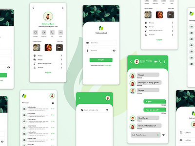Chat APP UI by Usman Akram on Dribbble