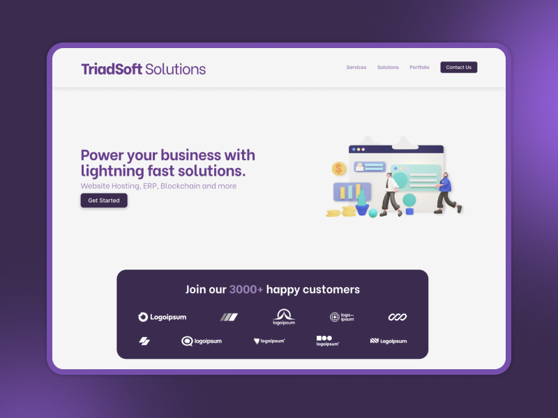 Tech Company Web UI by Anurag Nair on Dribbble