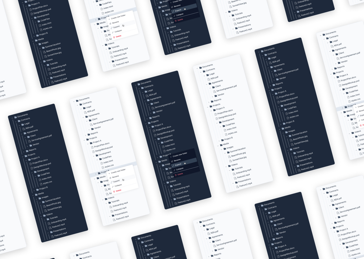 Modern Styled File Tree by Zsolt Nagy on Dribbble