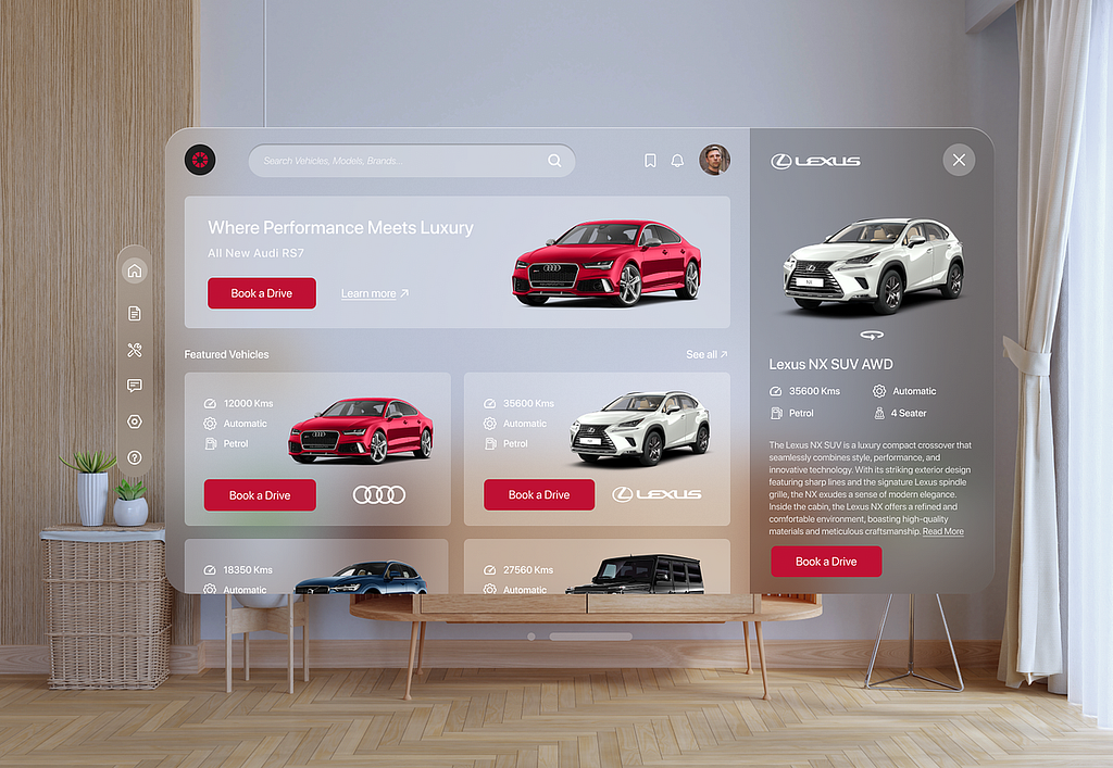Spatial Design Concept | UI/UX Web app by Kuldeep Singh on Dribbble