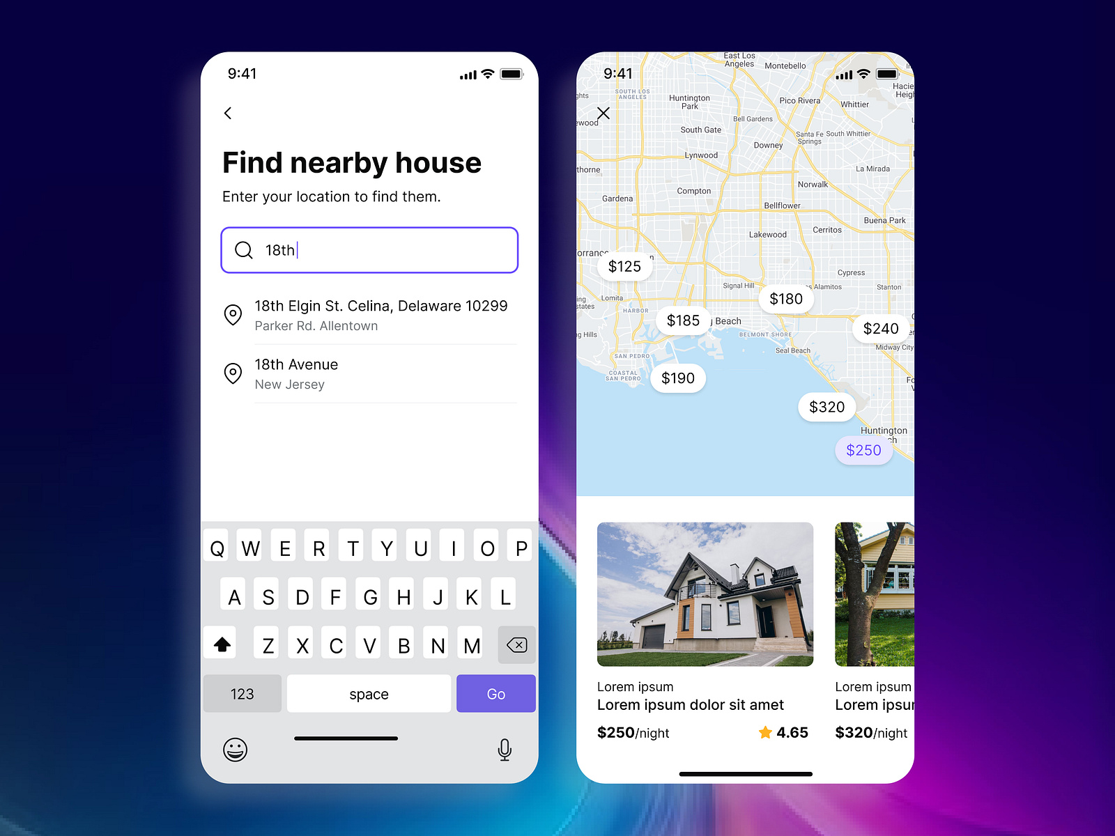 Overnight Stay App UI Design by LYBCOUK on Dribbble