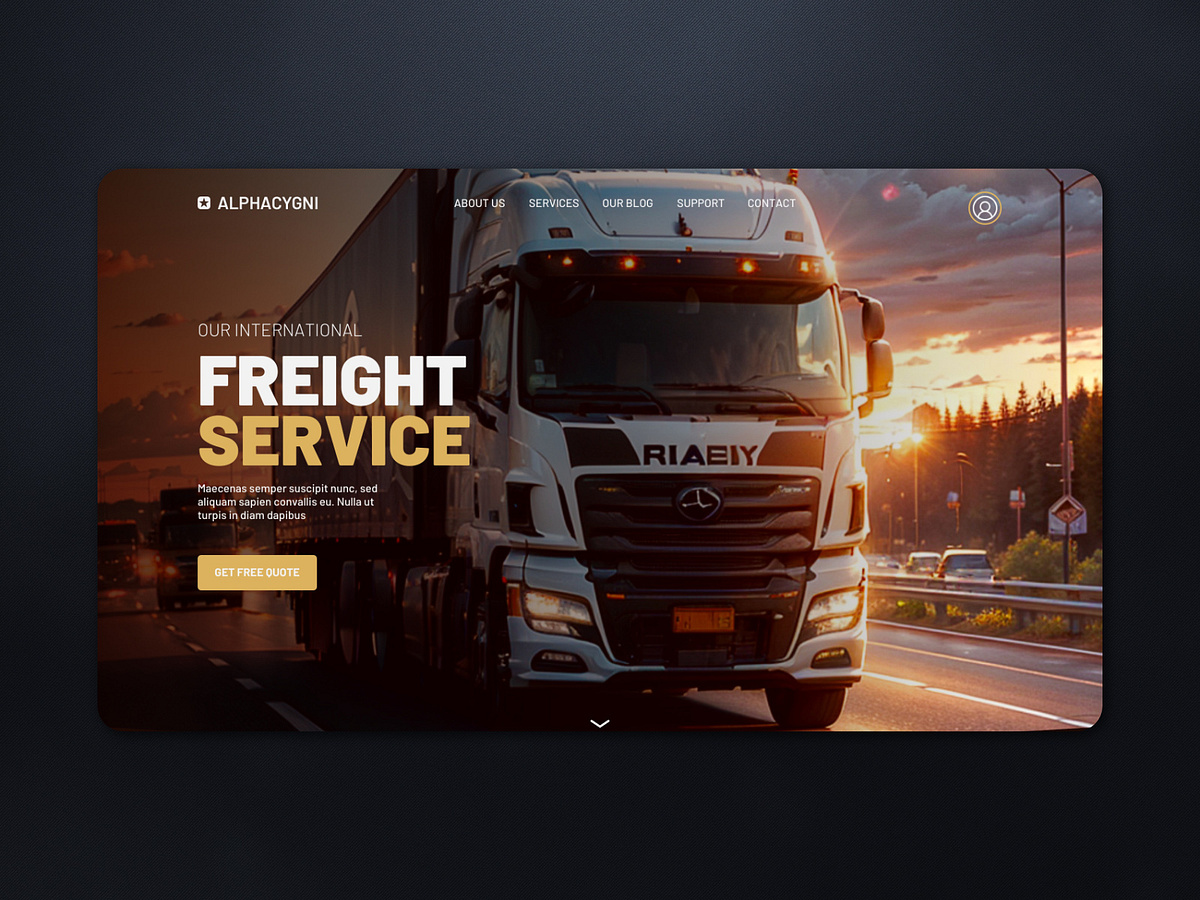 Logistics Website designs, themes, templates and downloadable graphic ...