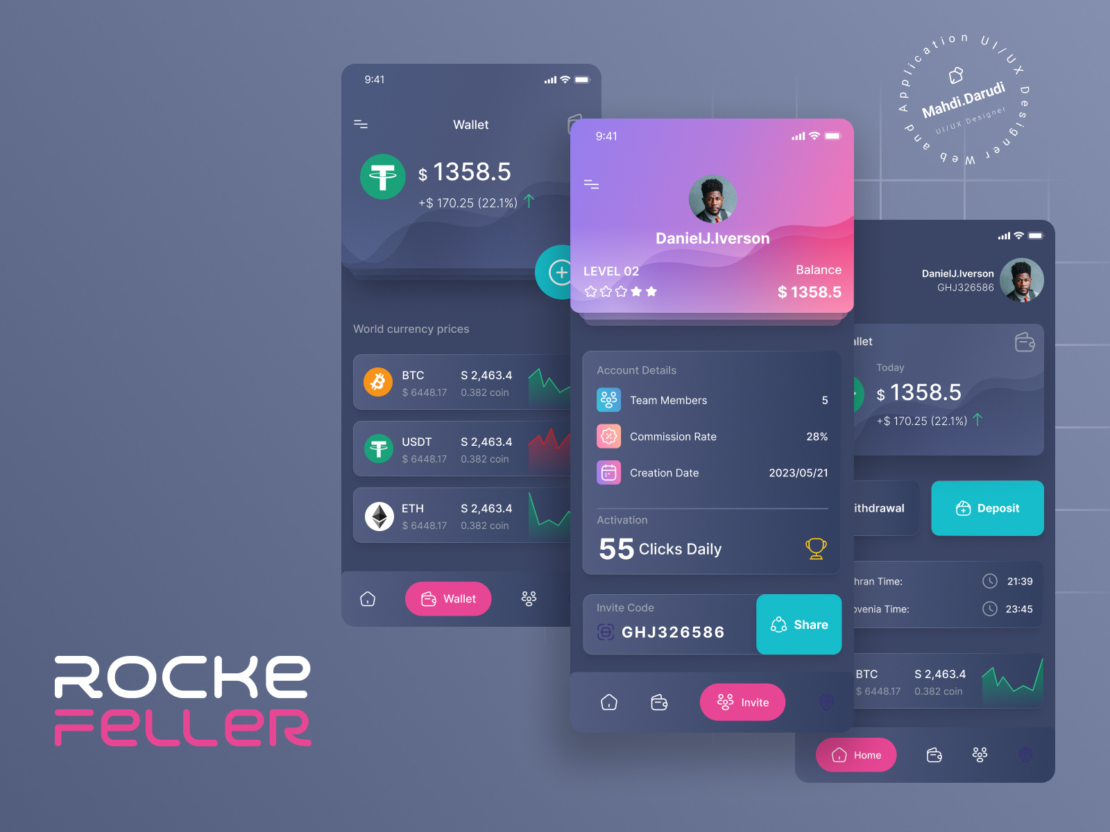 wallet -Digital currency by Mahdi-UIUX on Dribbble