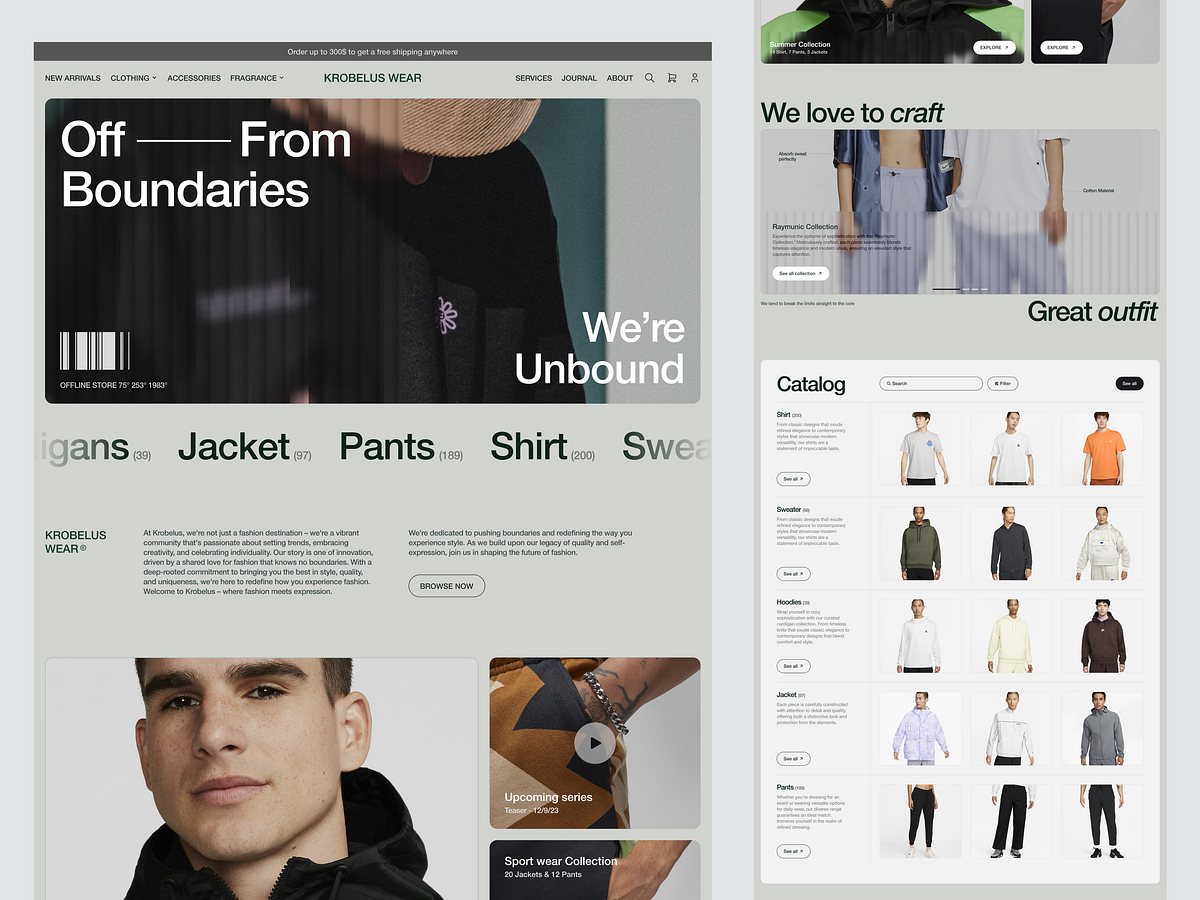 Browse thousands of Clothing Landing Page images for design inspiration ...