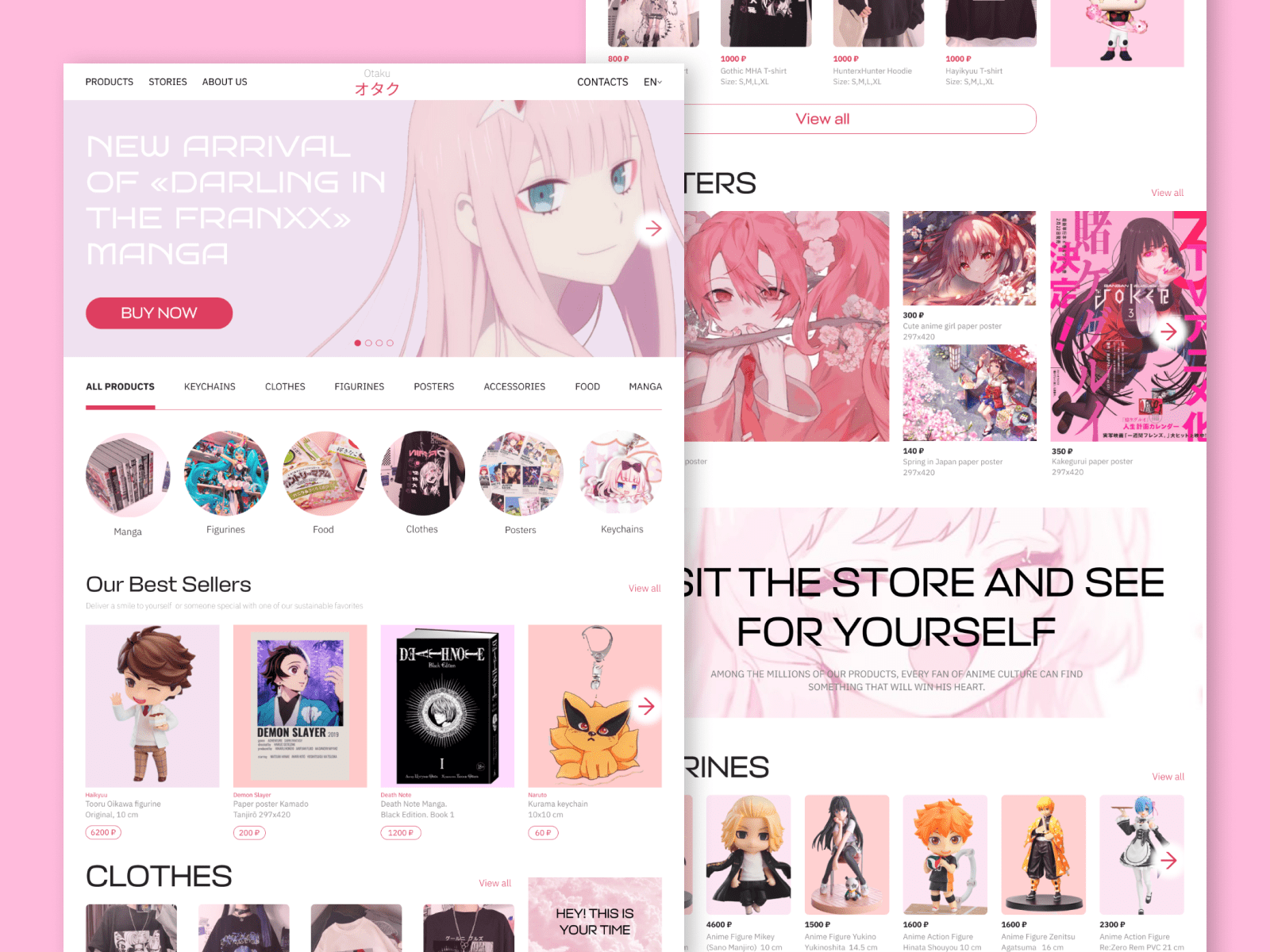 Otaku Anime Shop by Sofiya Shinkaruk on Dribbble