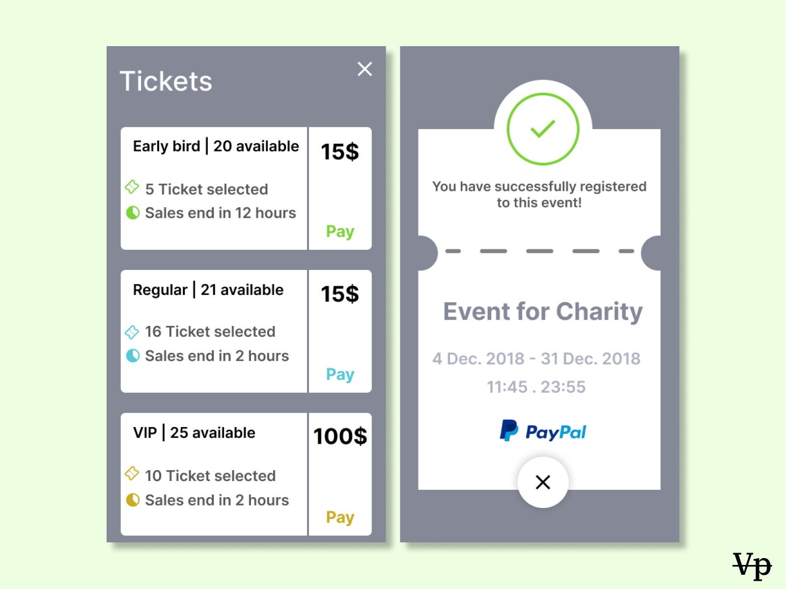 Tickets UI Design by Vaishali Patil on Dribbble