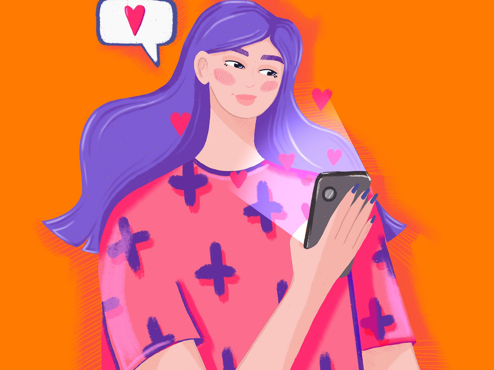 Text me, call me by Dasha Hot on Dribbble