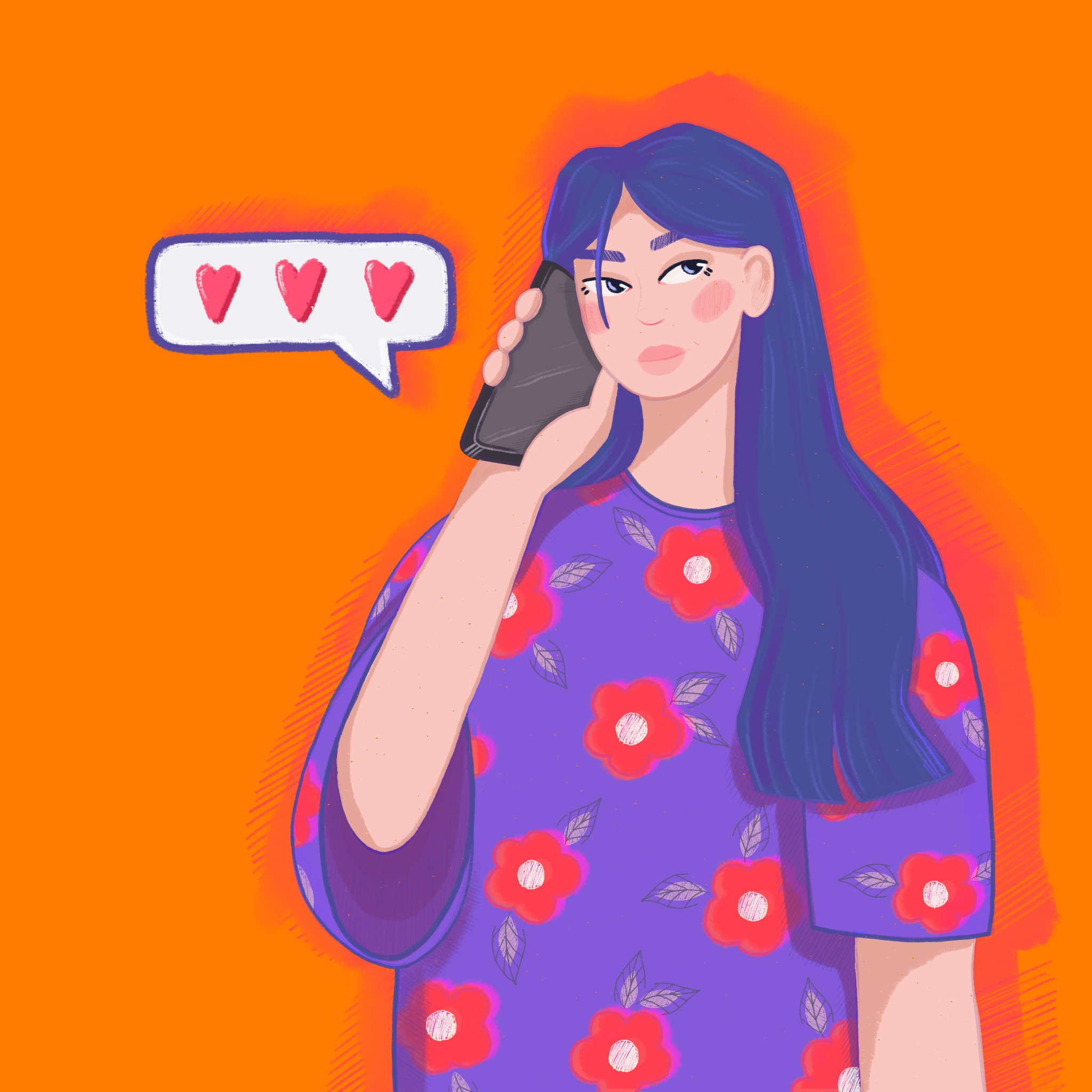Text me, call me by Dasha Hot on Dribbble