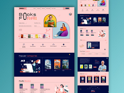 Book Landing Page book Author landing page by Attractive UI on Dribbble