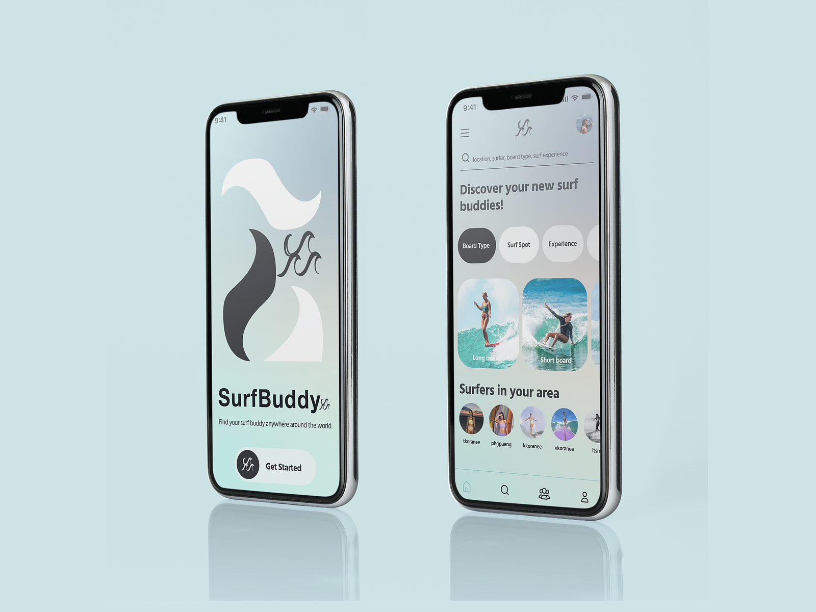 UI/UX Design concept for Surf Buddy by Rada on Dribbble