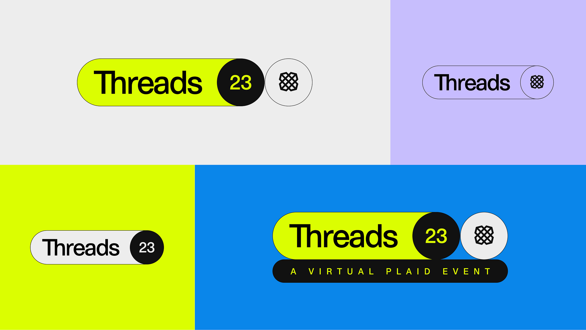 Threads '23: Brand Identity by Aditi Ahuja for Plaid on Dribbble