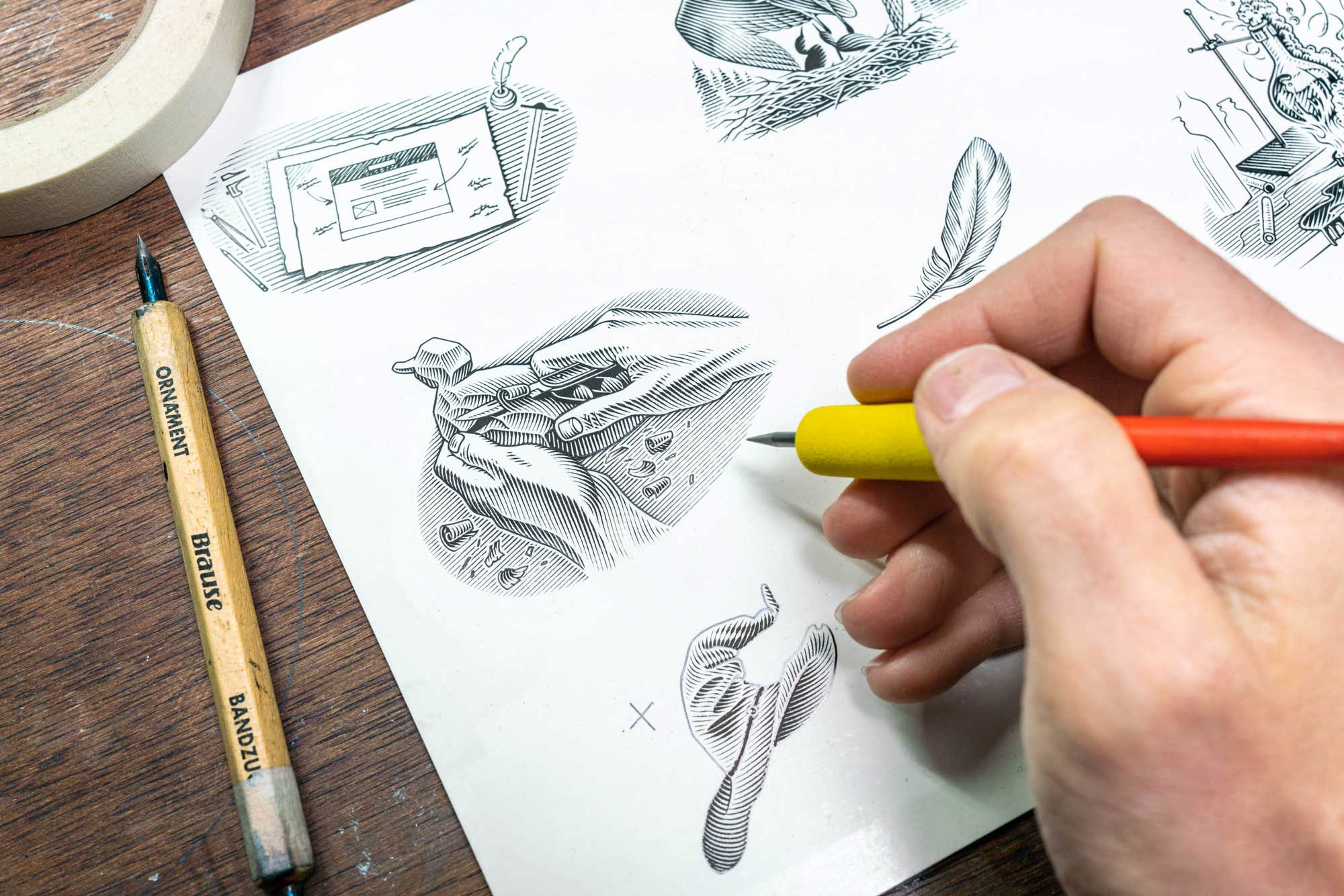 Illustrations for Simple by Yondr Studio on Dribbble