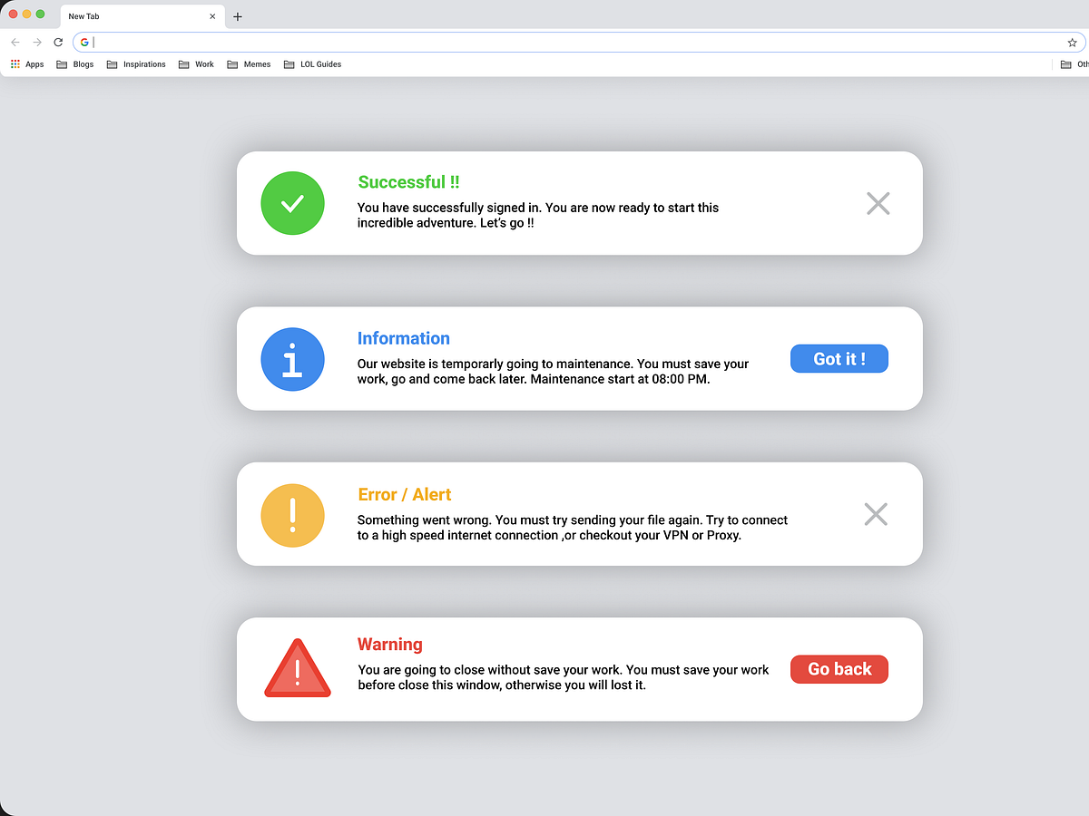 Warning Message designs, themes, templates and downloadable graphic ...