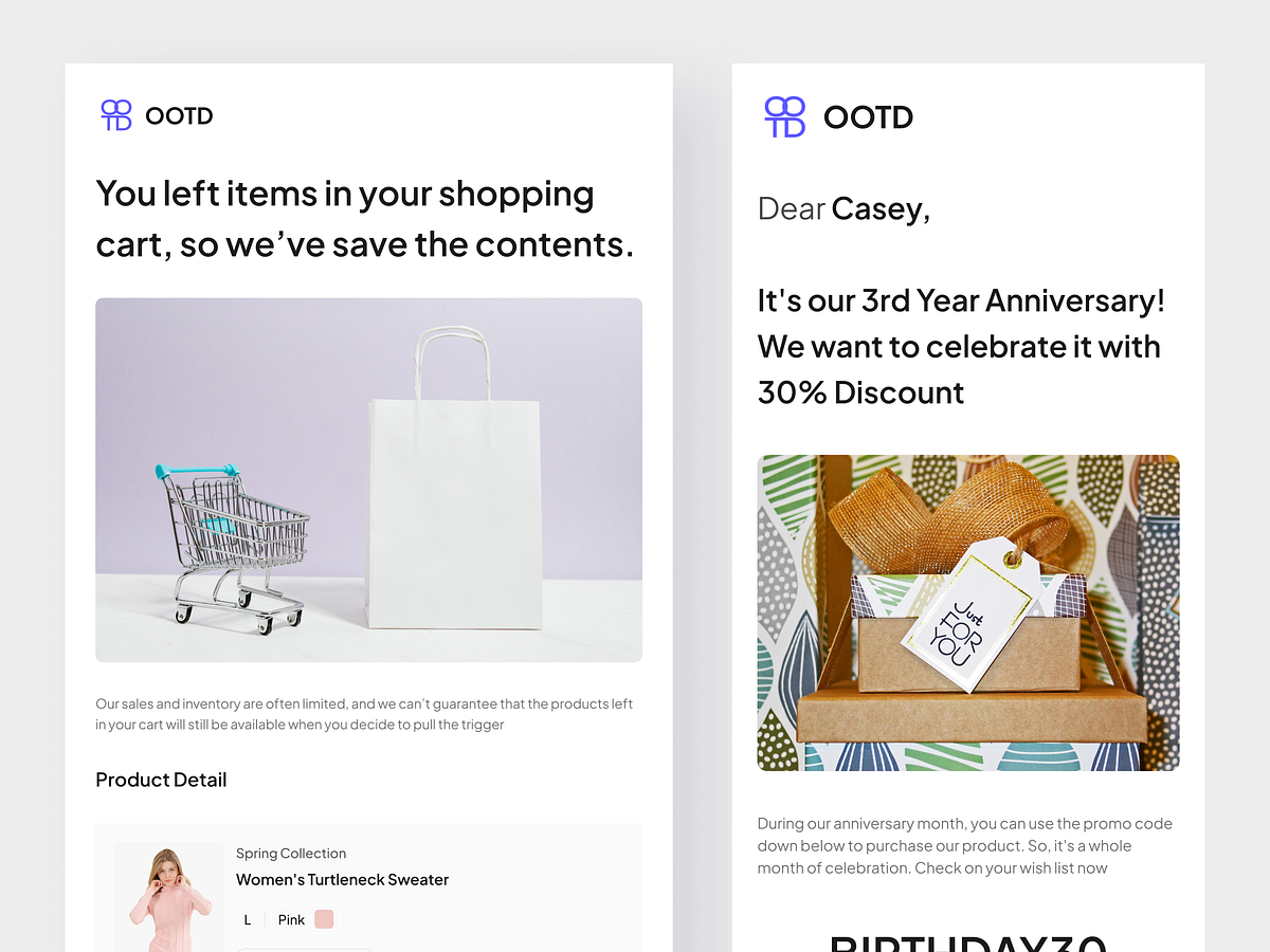 Browse thousands of Email Template images for design inspiration | Dribbble
