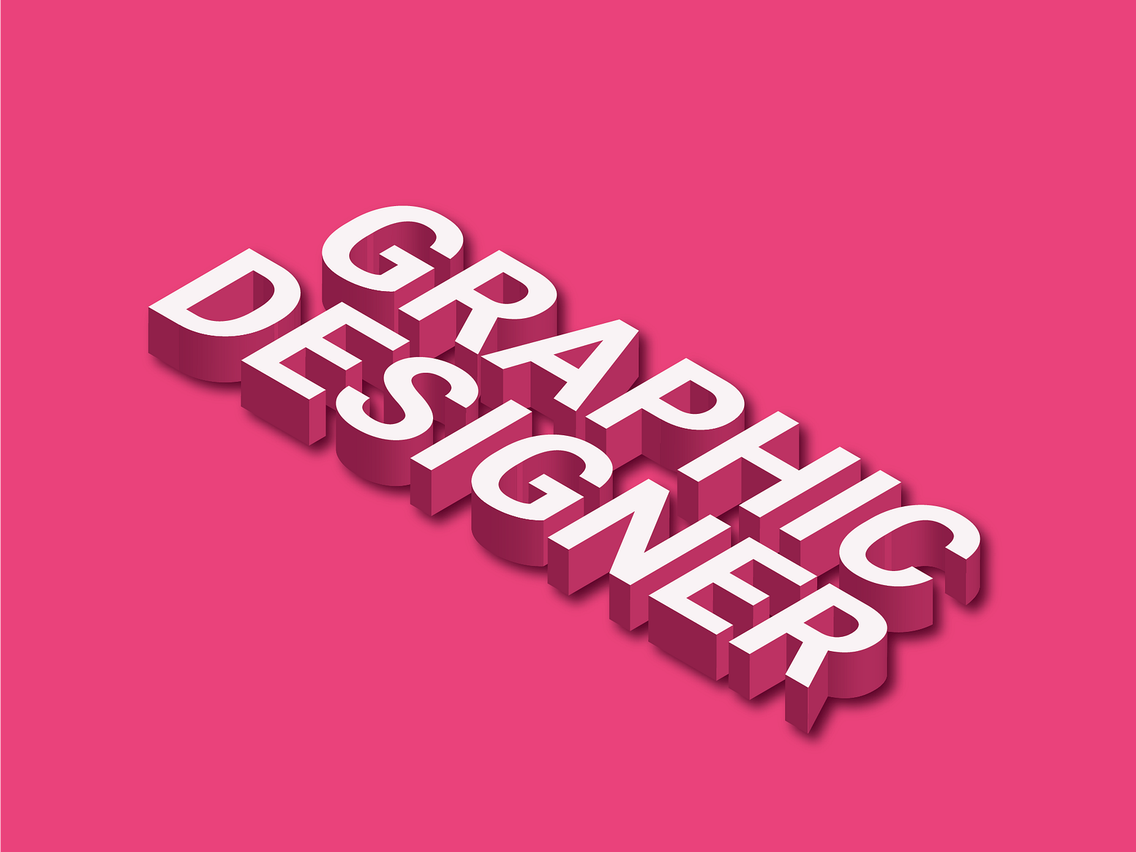 Typography 3D effect of text Graphic Designer by Rameen Tabassum on ...