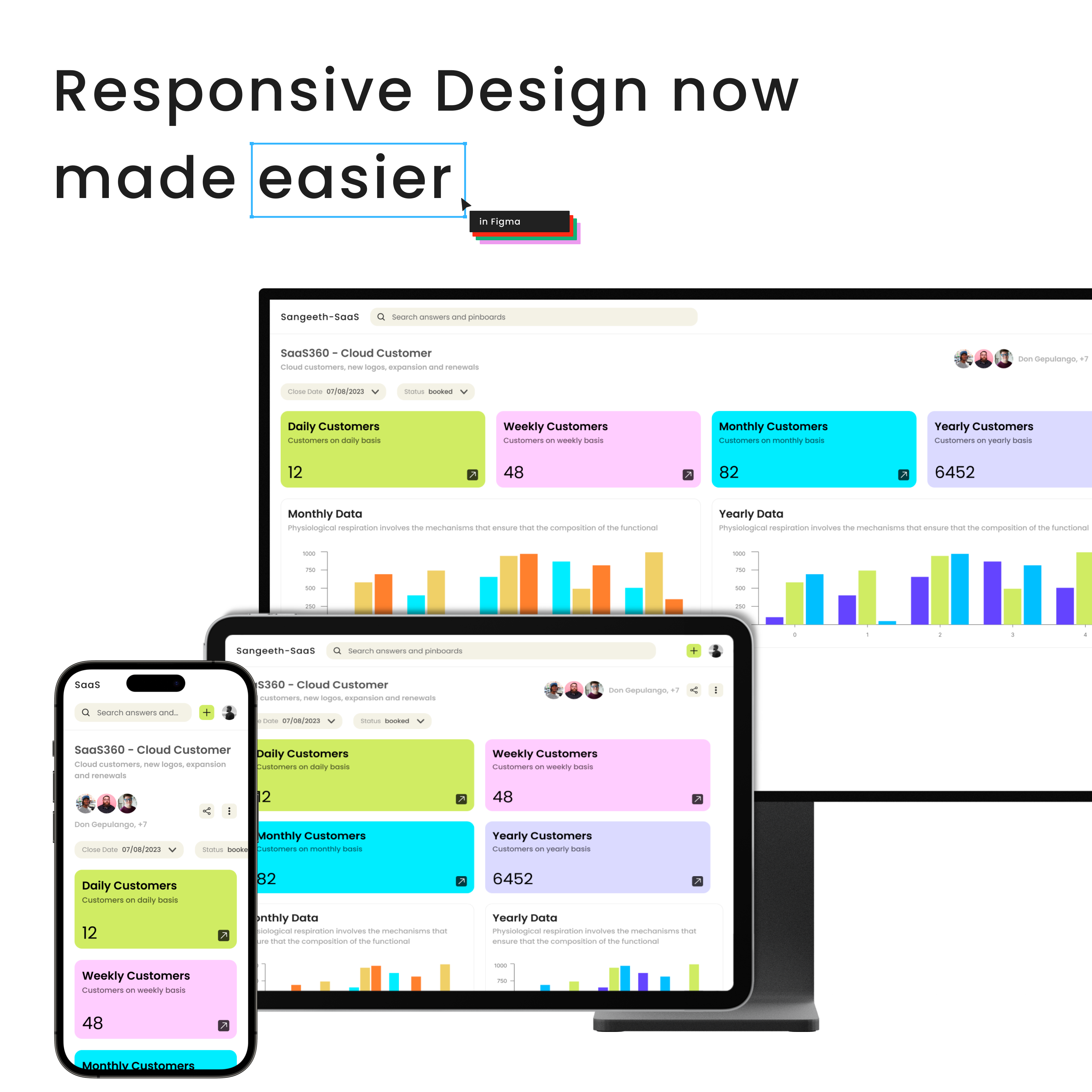Responsive dashboard with dark mode (SaaS) by Sangeeth kumar on Dribbble