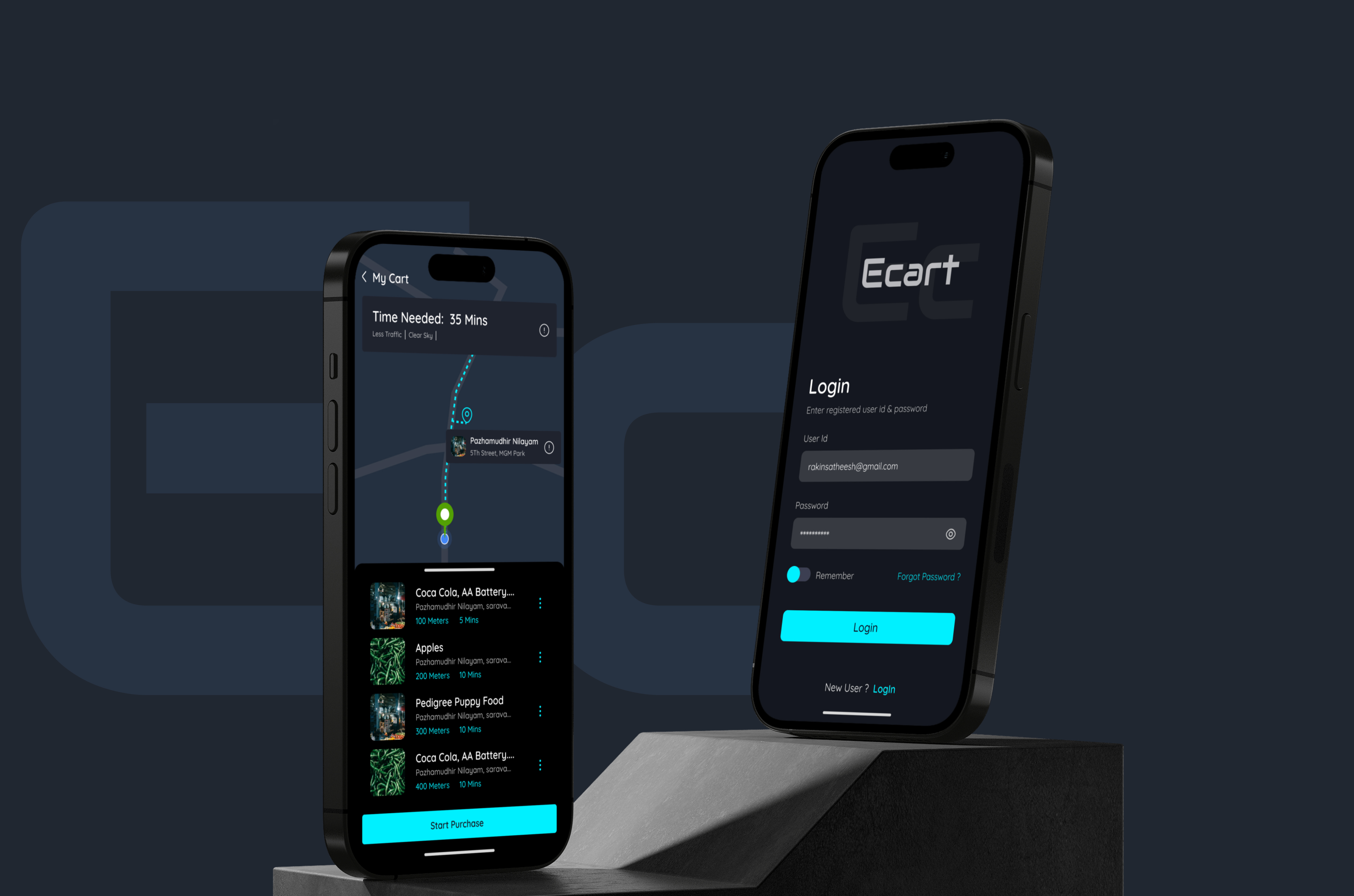 ECART - Mobile App by Sathish Rakin on Dribbble