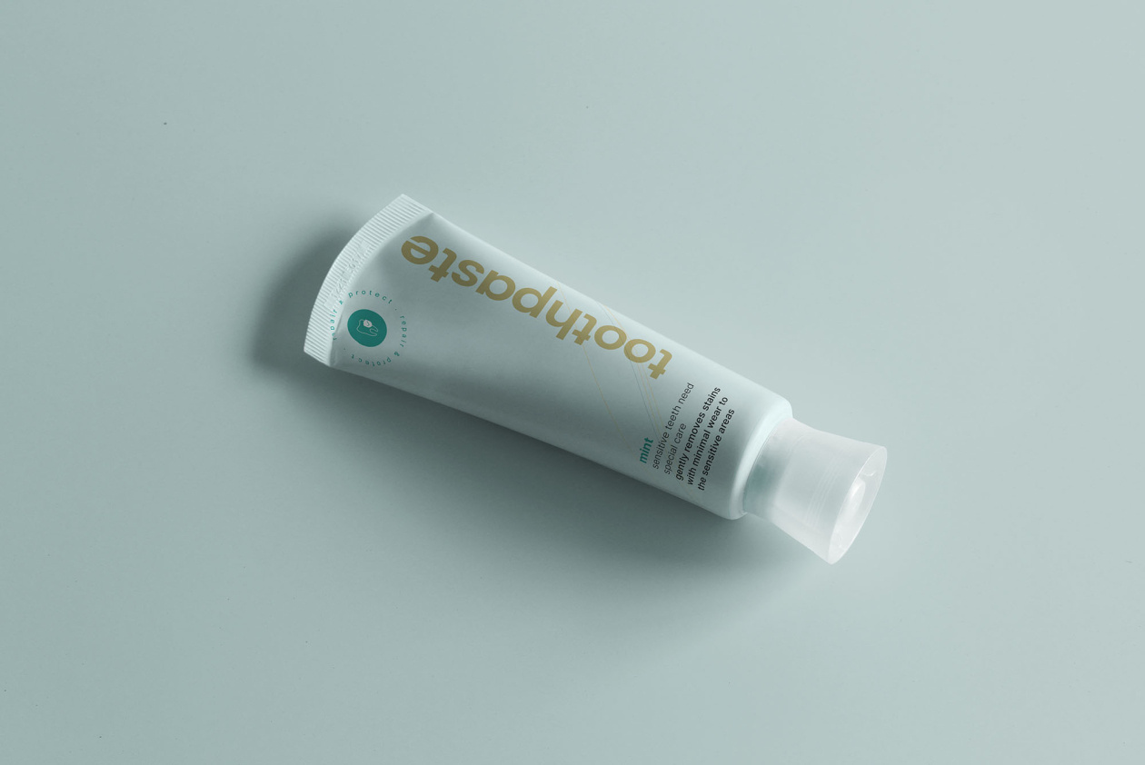 Toothpaste Tube Mockup by Graphic Pear on Dribbble