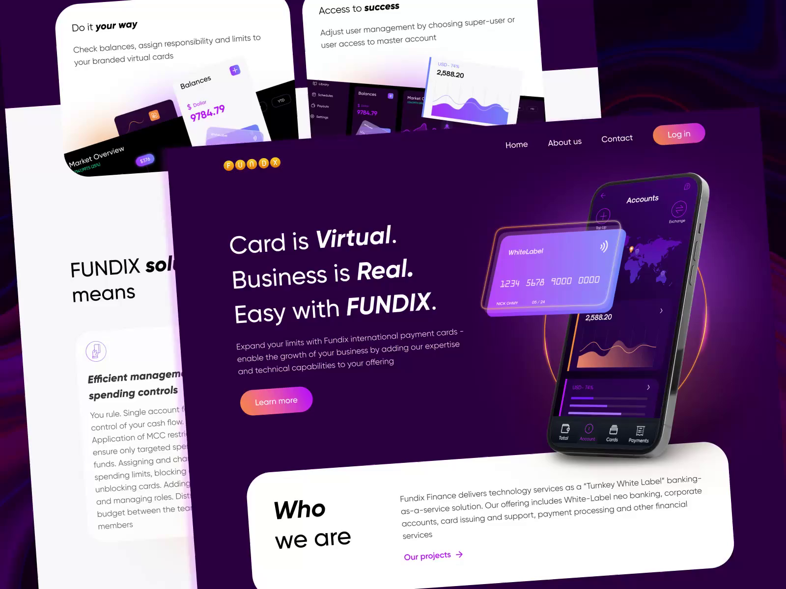 Fundix. Landing page by Gapsy Studio on Dribbble