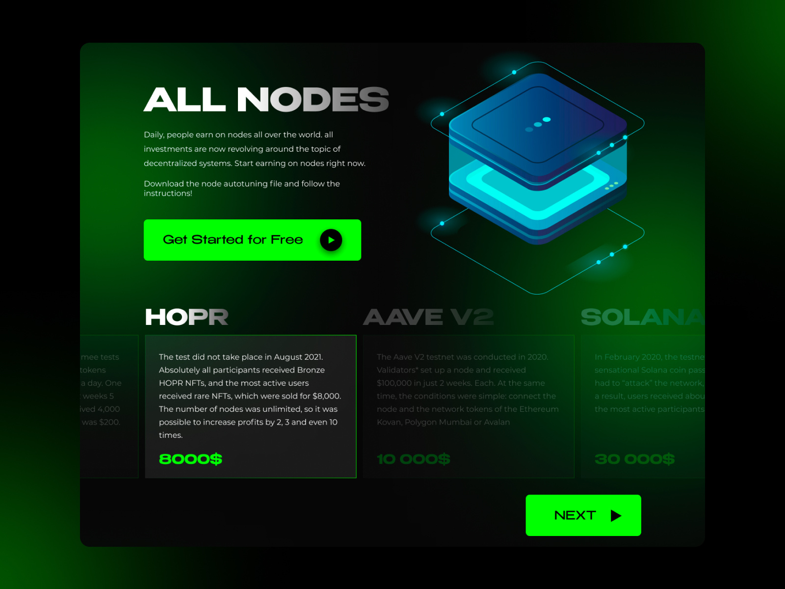 Blockchain Node /// Marketplace by Nikita Stavitskiy on Dribbble