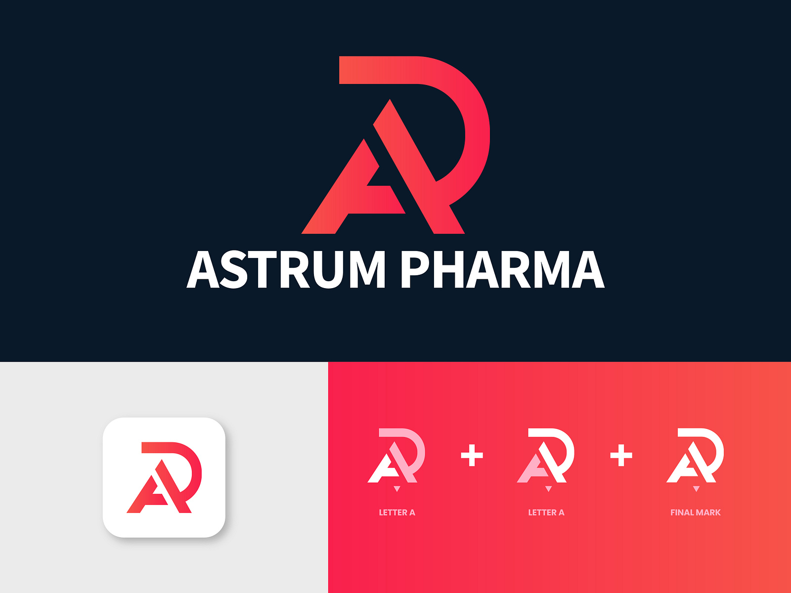 Astrum Pharma logo by Jim Afnan on Dribbble