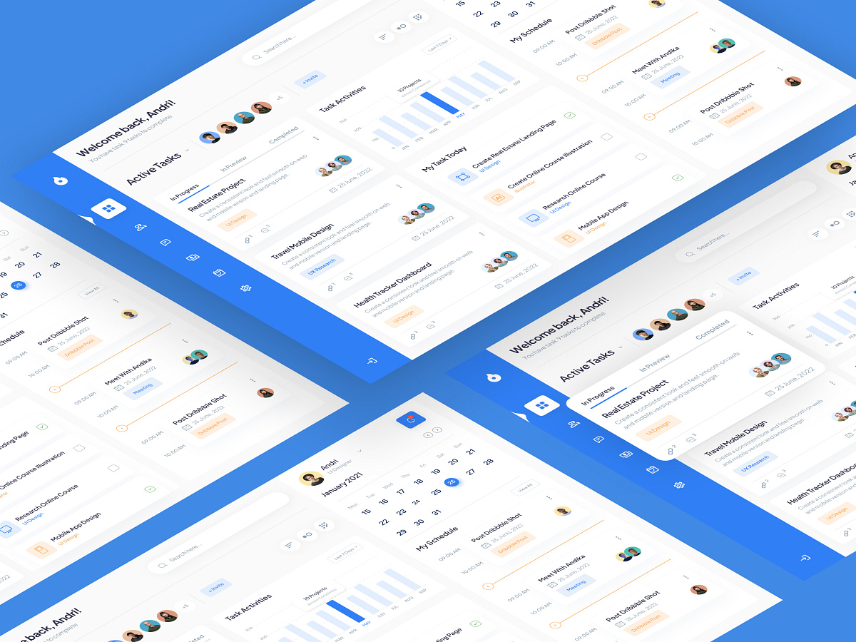 Task Management Dashboard by UIFry on Dribbble