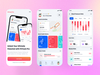 FitTrack Pro_ Fitness & Healthcare App by Mehbub Hassan Rassel on Dribbble