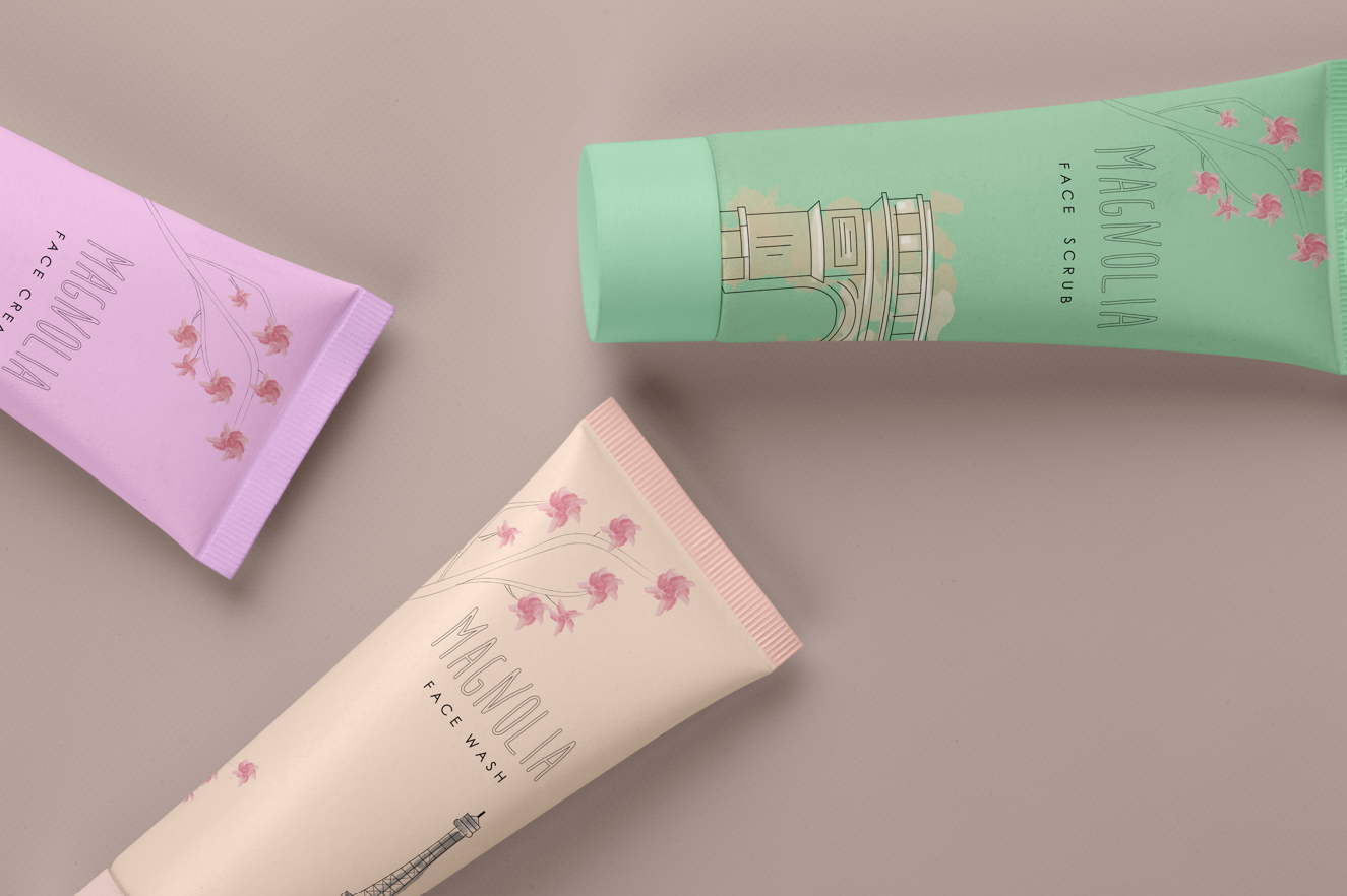 Package design for Magnolia by Stefani Kuskich on Dribbble