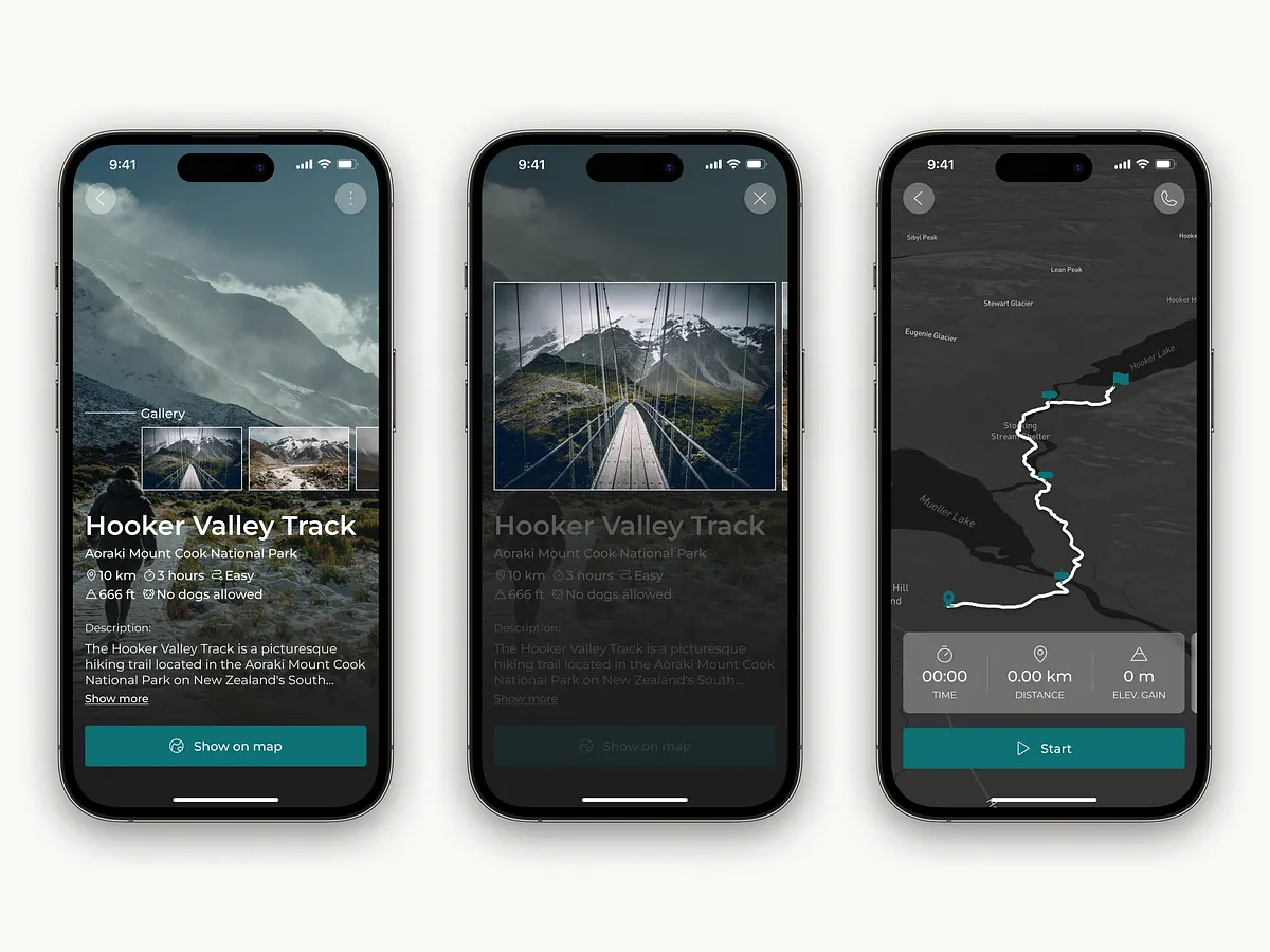 Hike App designs, themes, templates and downloadable graphic elements ...