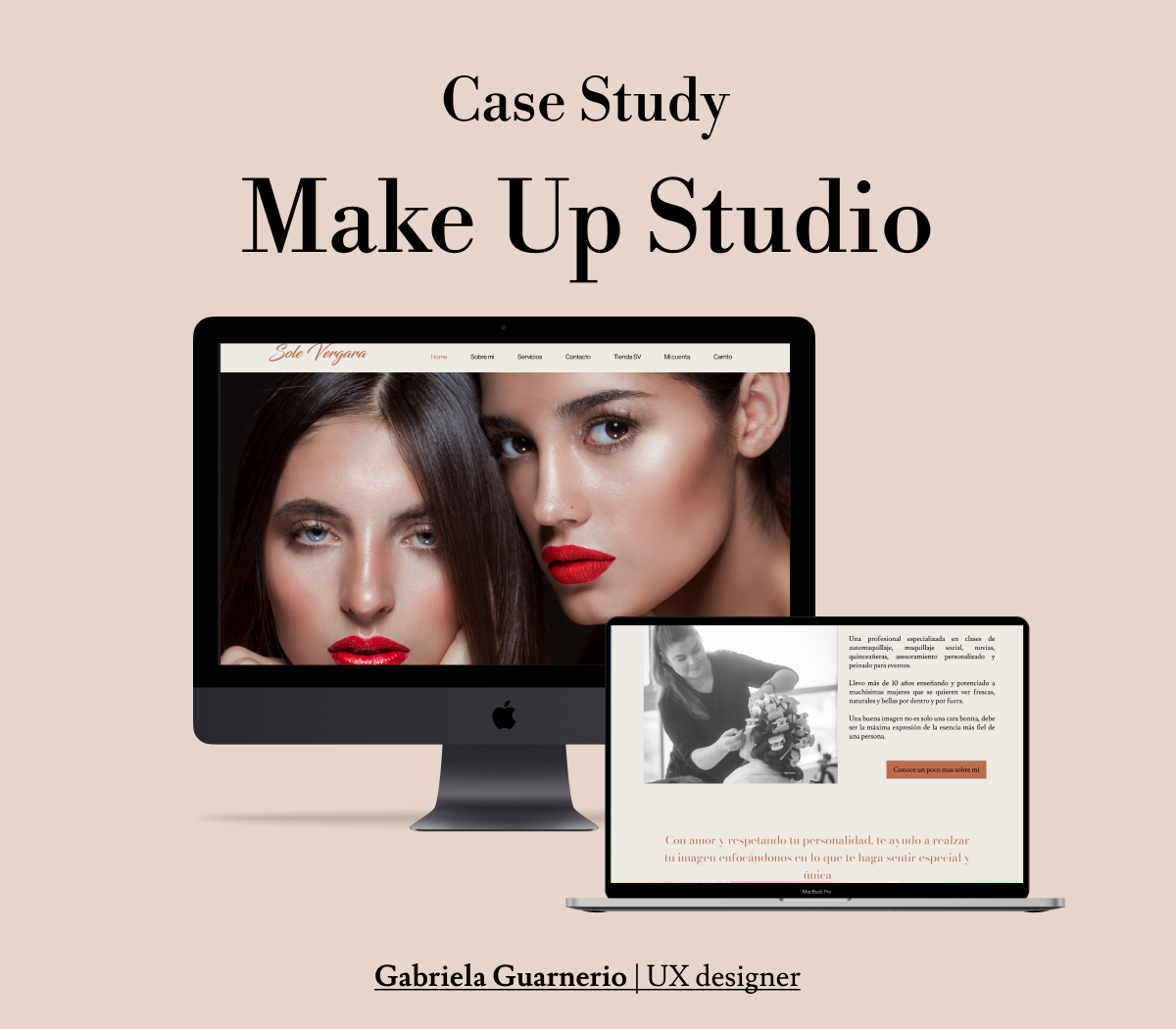 Case Study Make Up Studio eCommerce Website by Gabriela Guarnerio on Dribbble