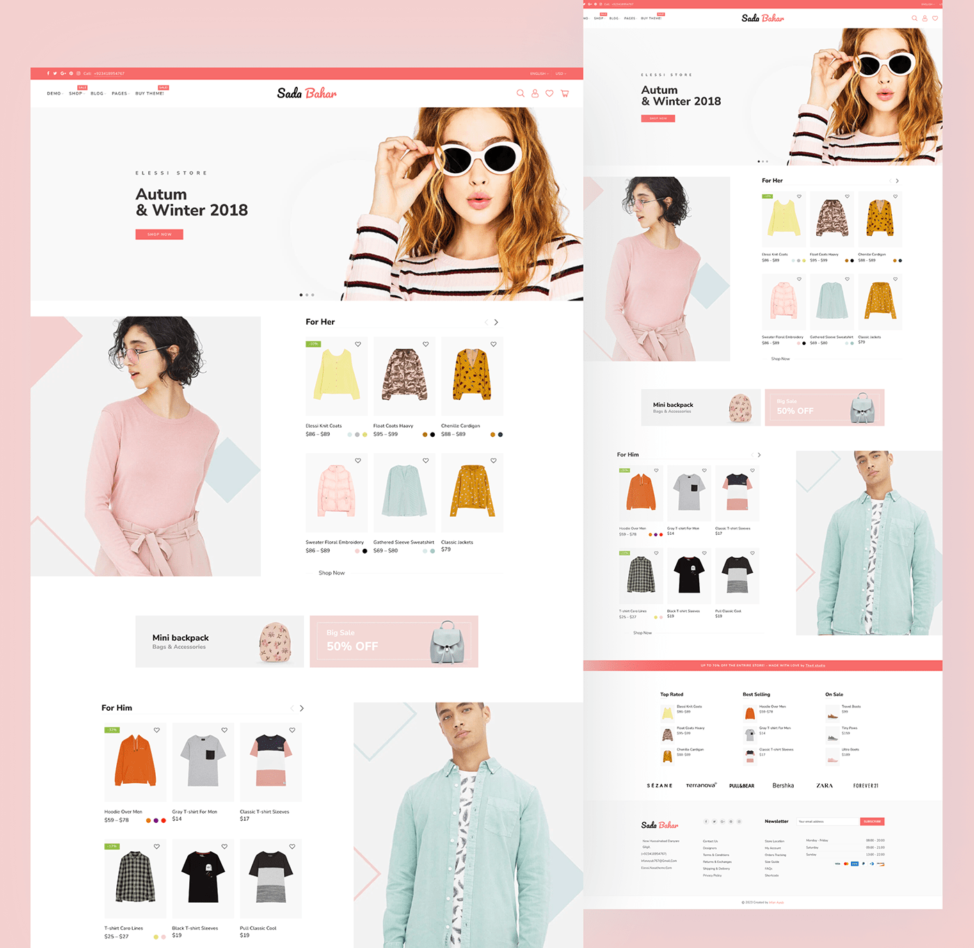 Clothing brand | Website by Zayn Fazli on Dribbble