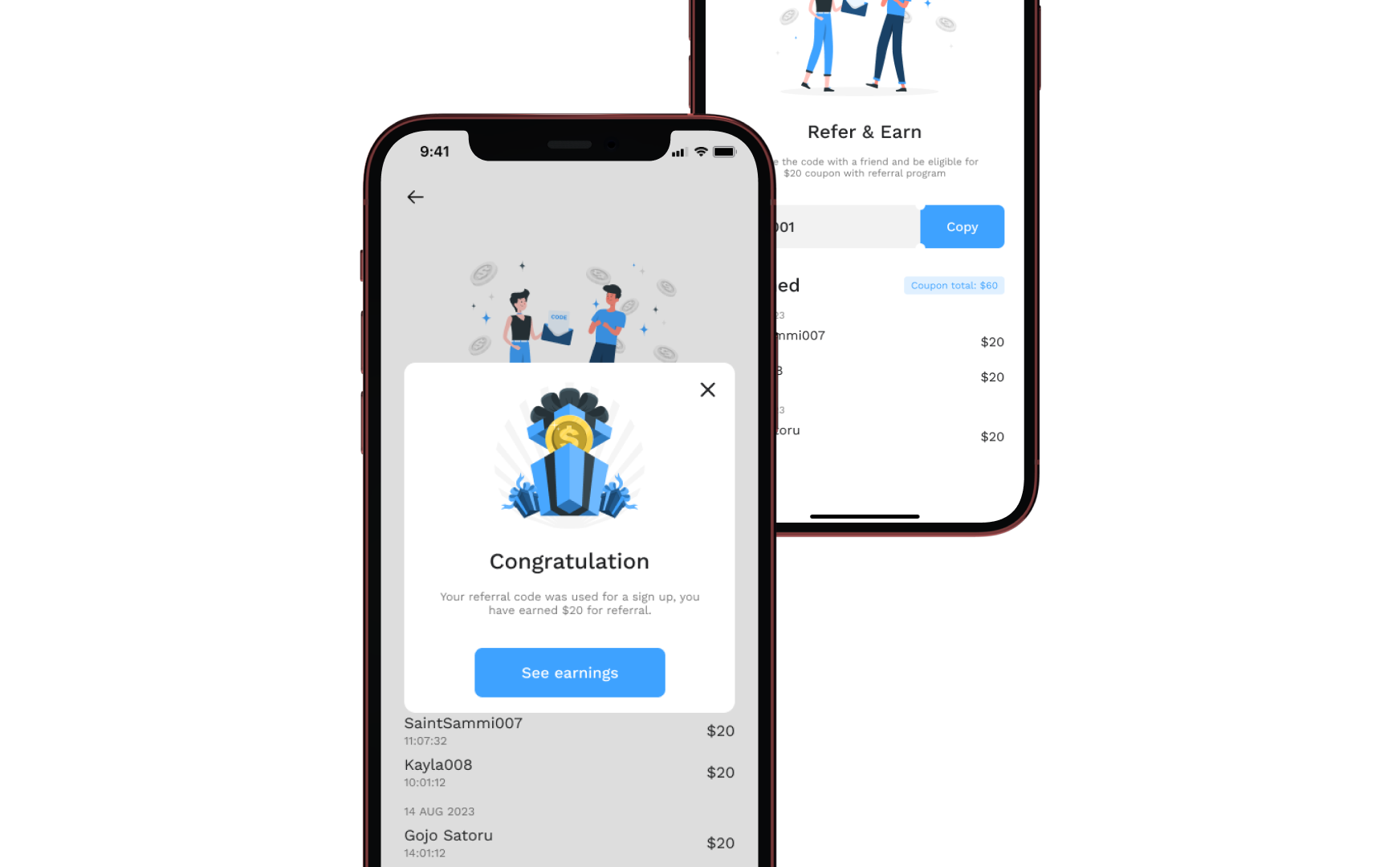 Referral page mobile Ui by Samuel Igboji on Dribbble