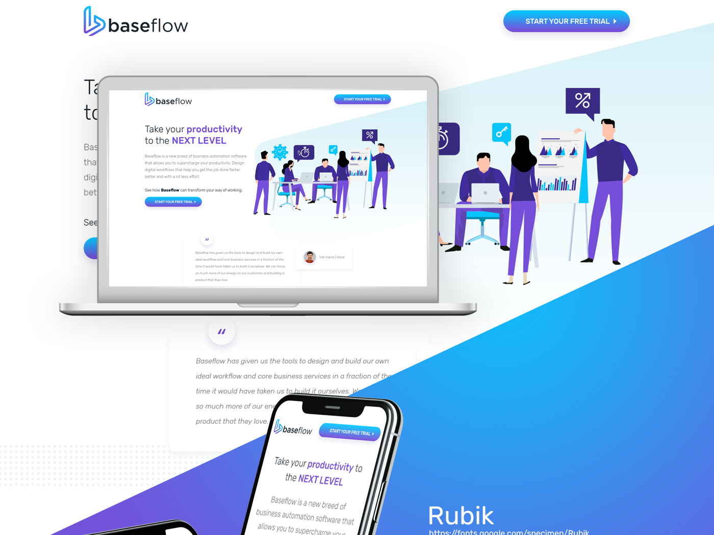 Baseflow Landing Page Design by Change The Rules Designs on Dribbble