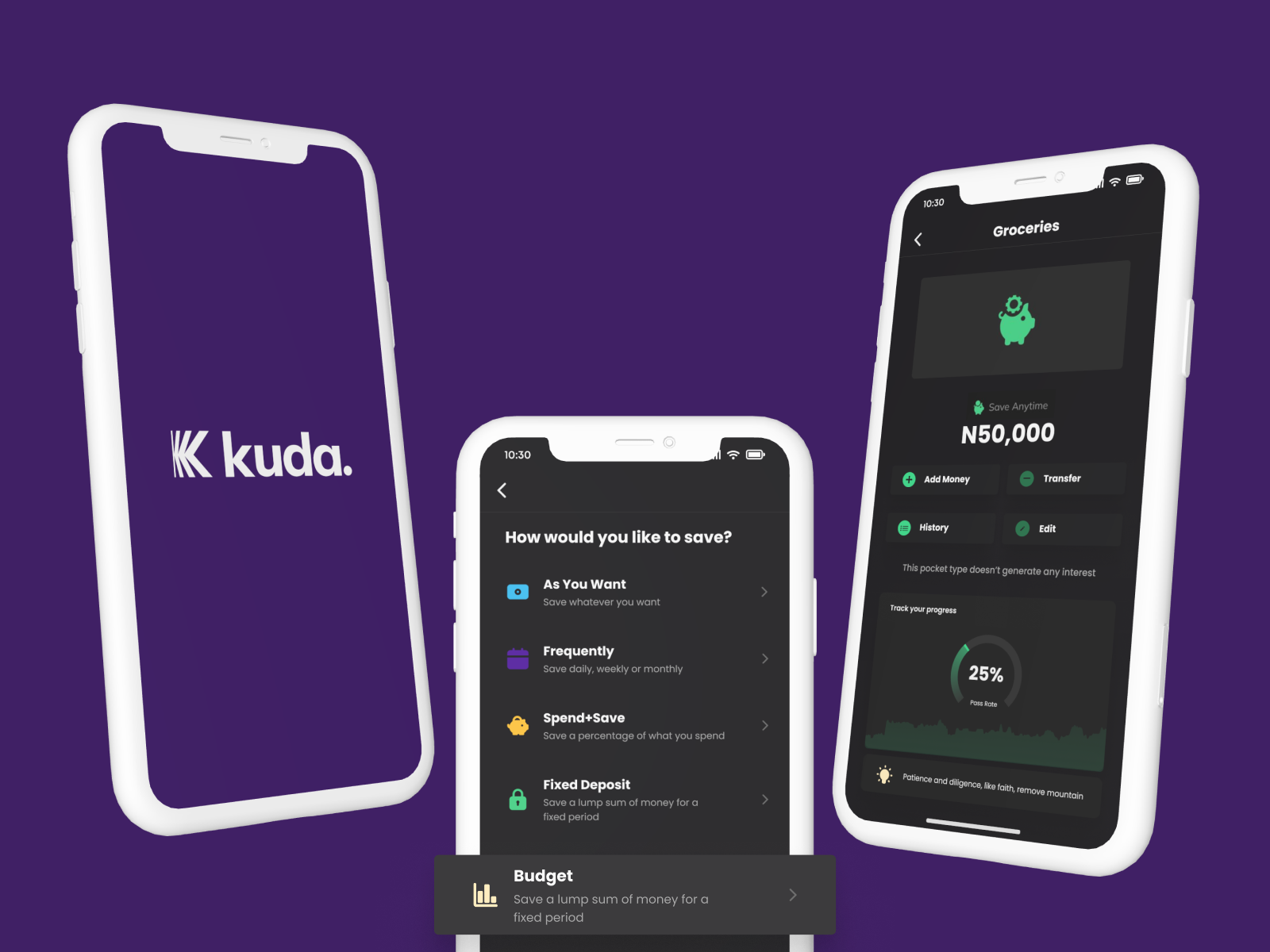 Kuda mobile app by Fadeni Michael on Dribbble