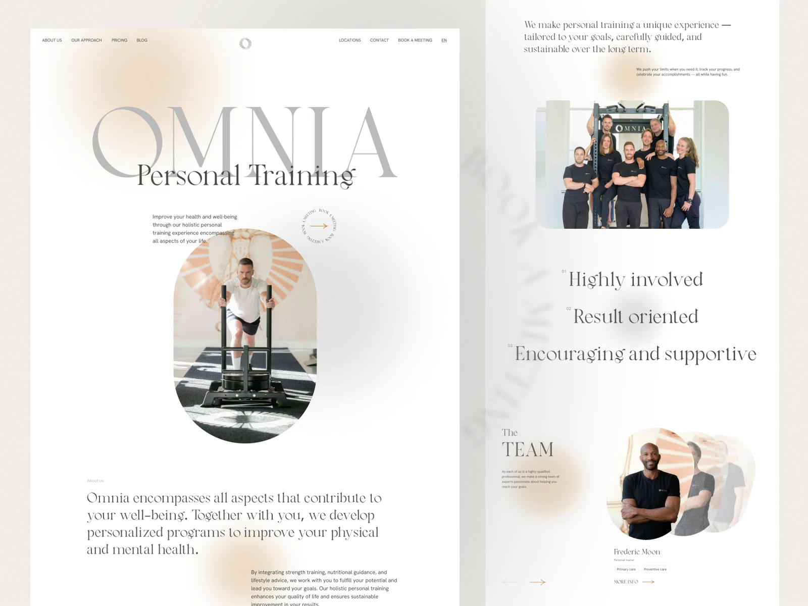 Omnia: Personal Training UI by Klad Syndicate on Dribbble