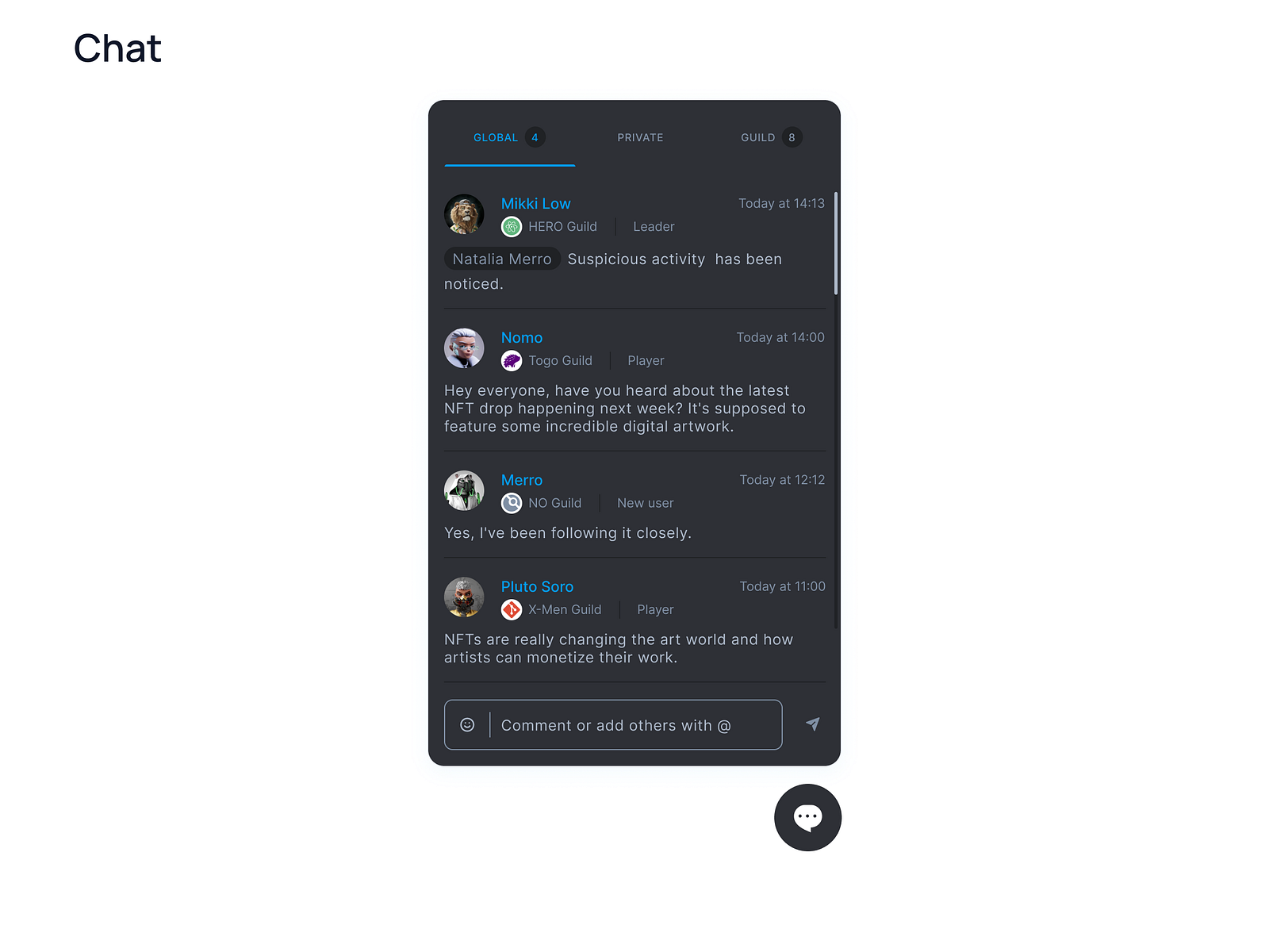 Chat | Chat box | Chat Black by Valeria SAViNA on Dribbble