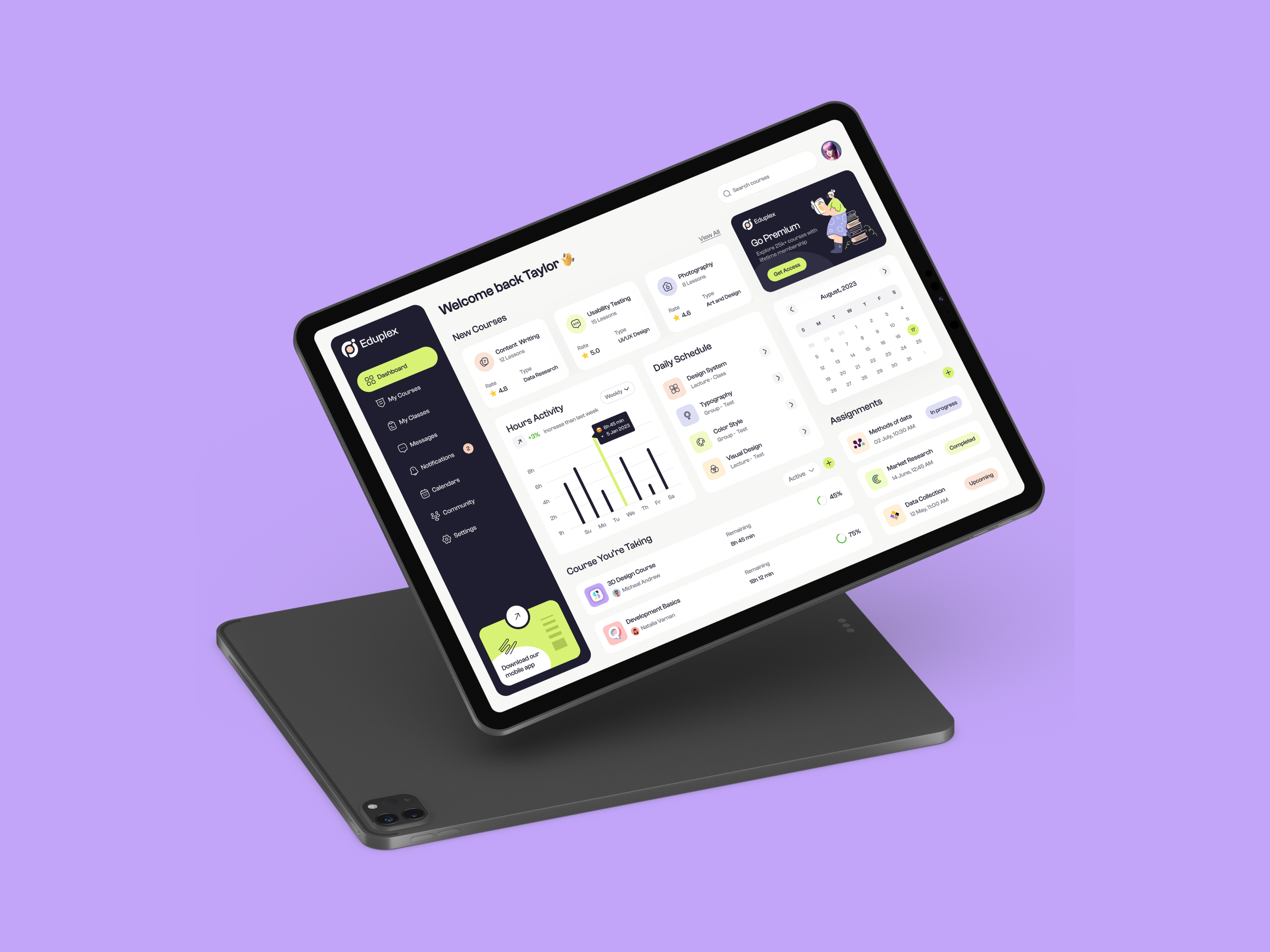 Educational Dashboard Design by Design Monks - UX UI | Web Design | Web & Mobile App | Branding ...